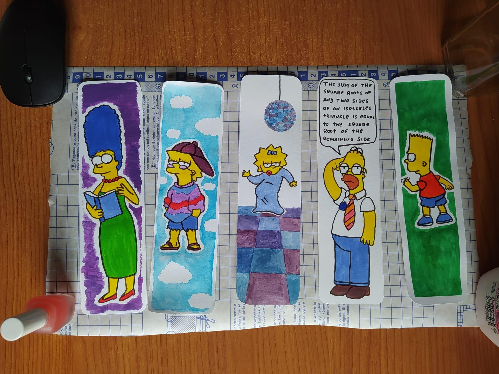 Simpsons Bookmarks + Simple Way to Plasticize : 7 Steps (with Pictures ...