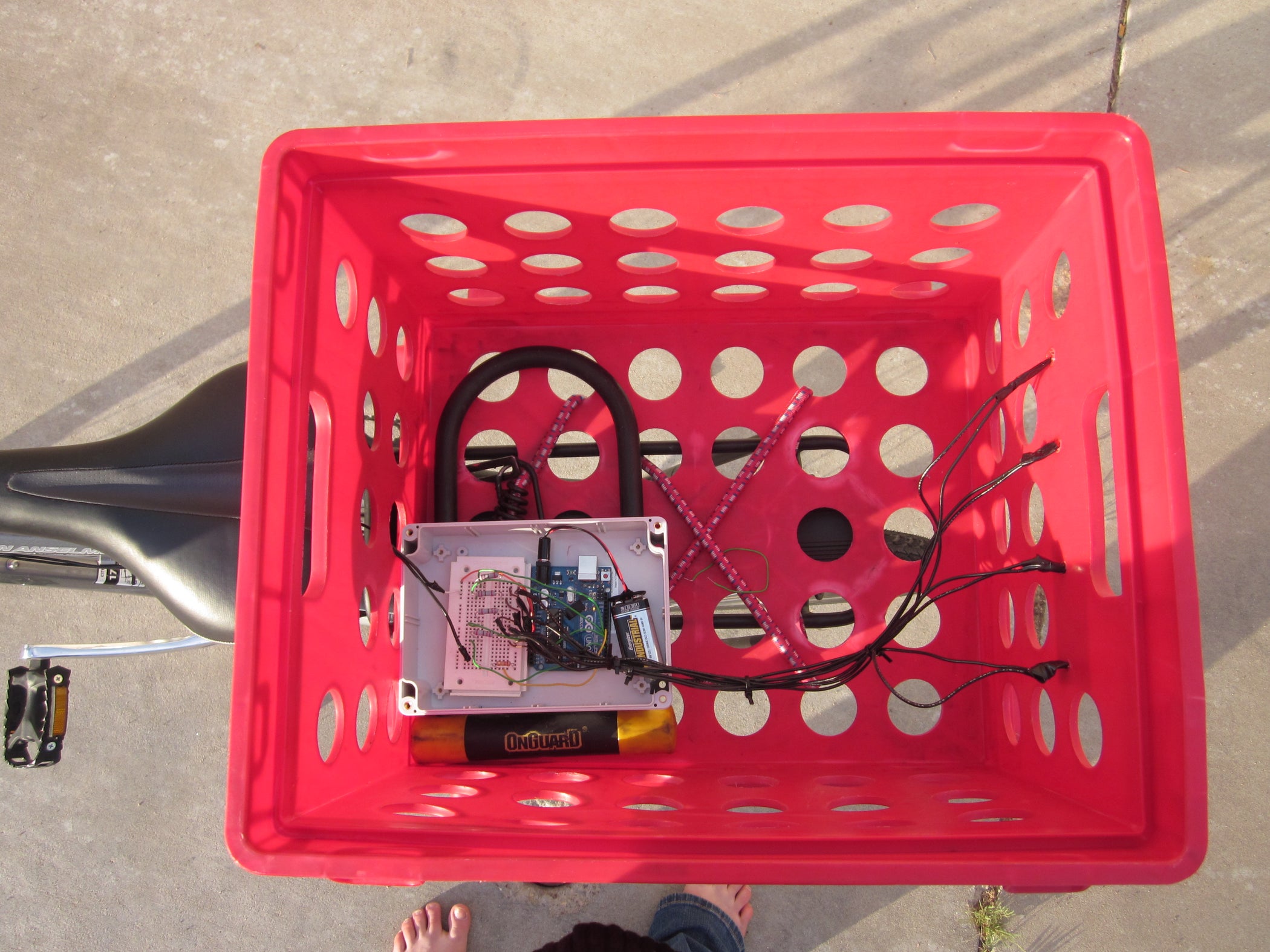 On-Off Basket Bike Lights Using Arduino Uno : 5 Steps - Instructables