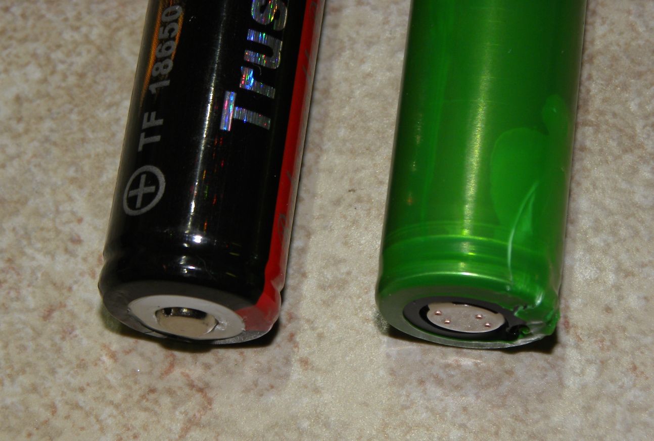 Modifying Flat-Topped Li-ion Cells to Fit Into Battery Holders ...