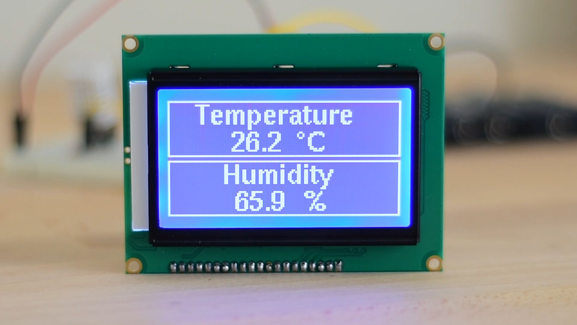 Weather Station Using a Big ST7920 Display : 4 Steps - Instructables