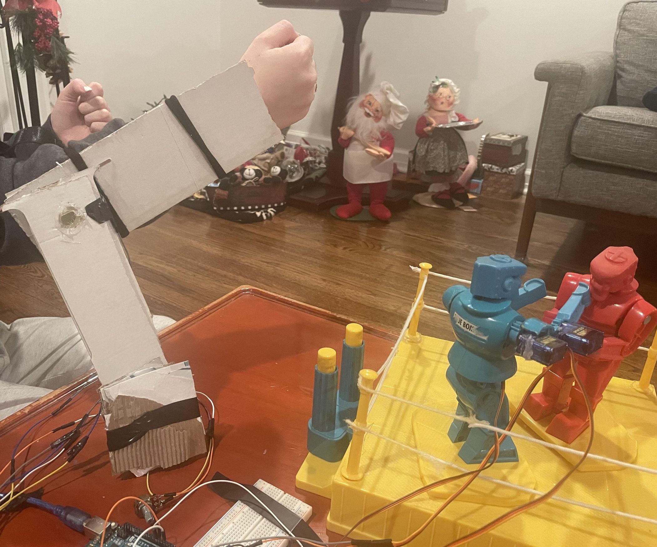 Rock 'Em Sock 'Em Revamped: Motion-Controlled Servo Bots : 7 Steps (with Pictures) - Instructables