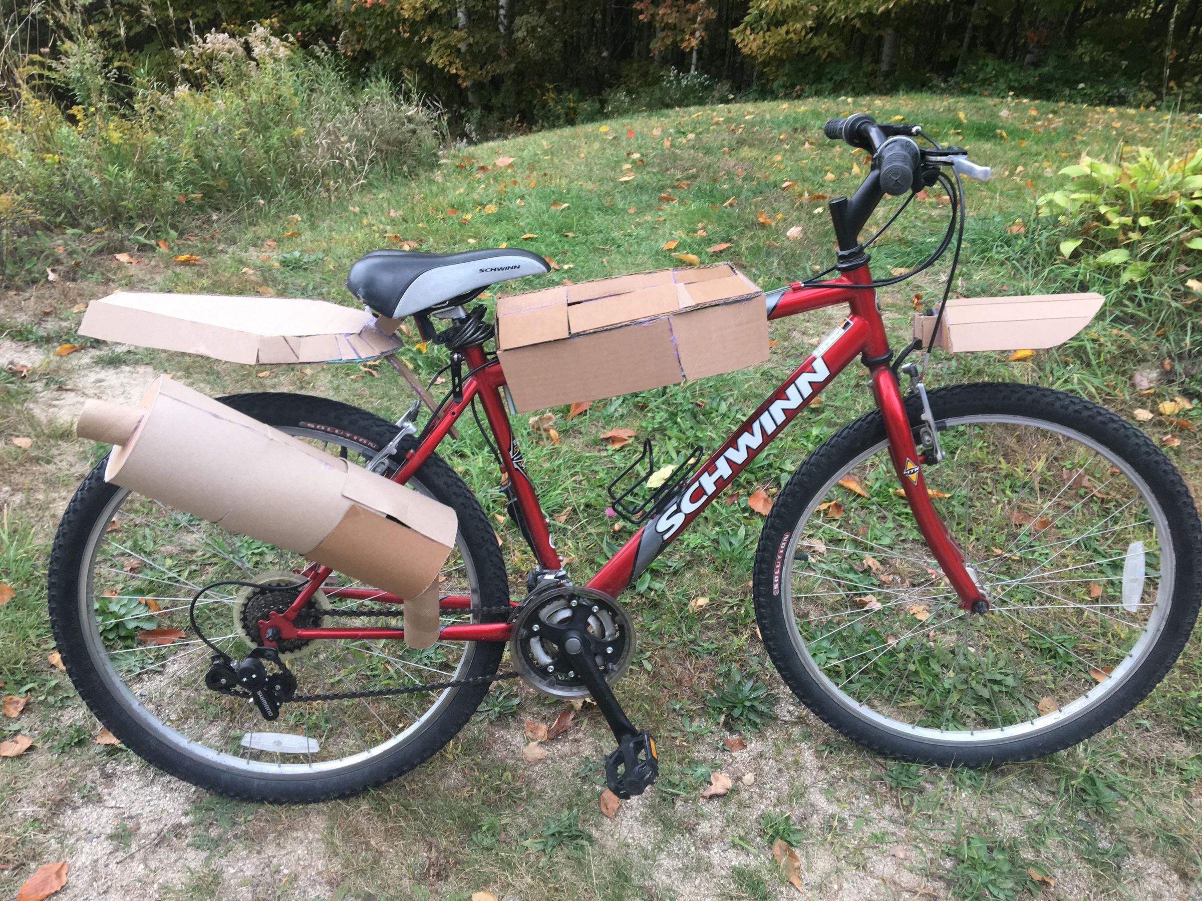 Convert Your Bike to a Cardboard Motorcycle : 5 Steps - Instructables
