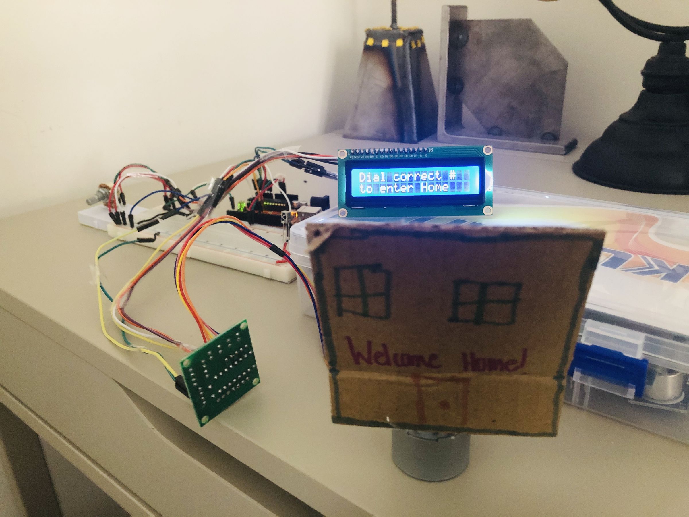 LCD Display Home Lock System : 6 Steps - Instructables