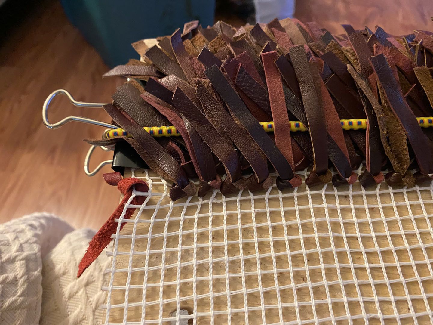 Hooked Leather Shag Rug Pillow : 8 Steps (with Pictures) - Instructables