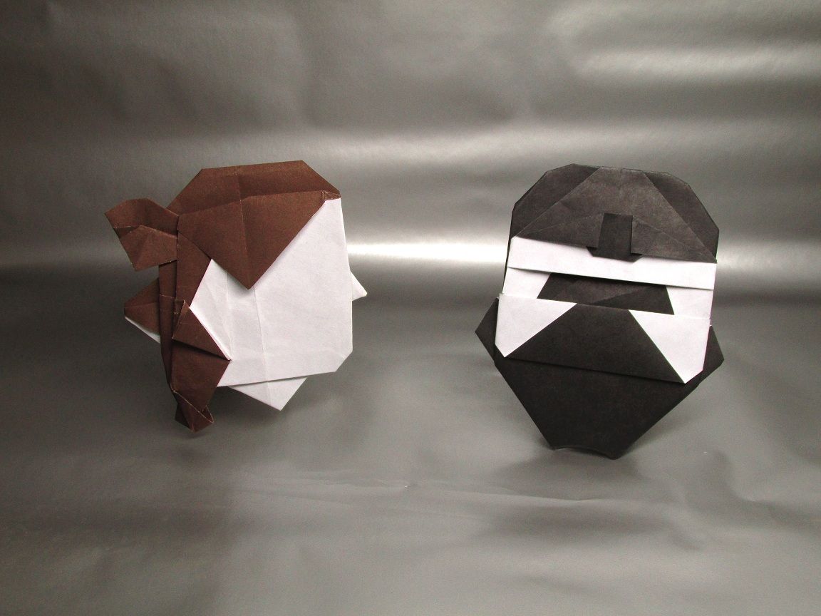 ORIGAMI KYLO REN MASK TUTORIAL (WITH VIDEO!) : 8 Steps (with Pictures ...