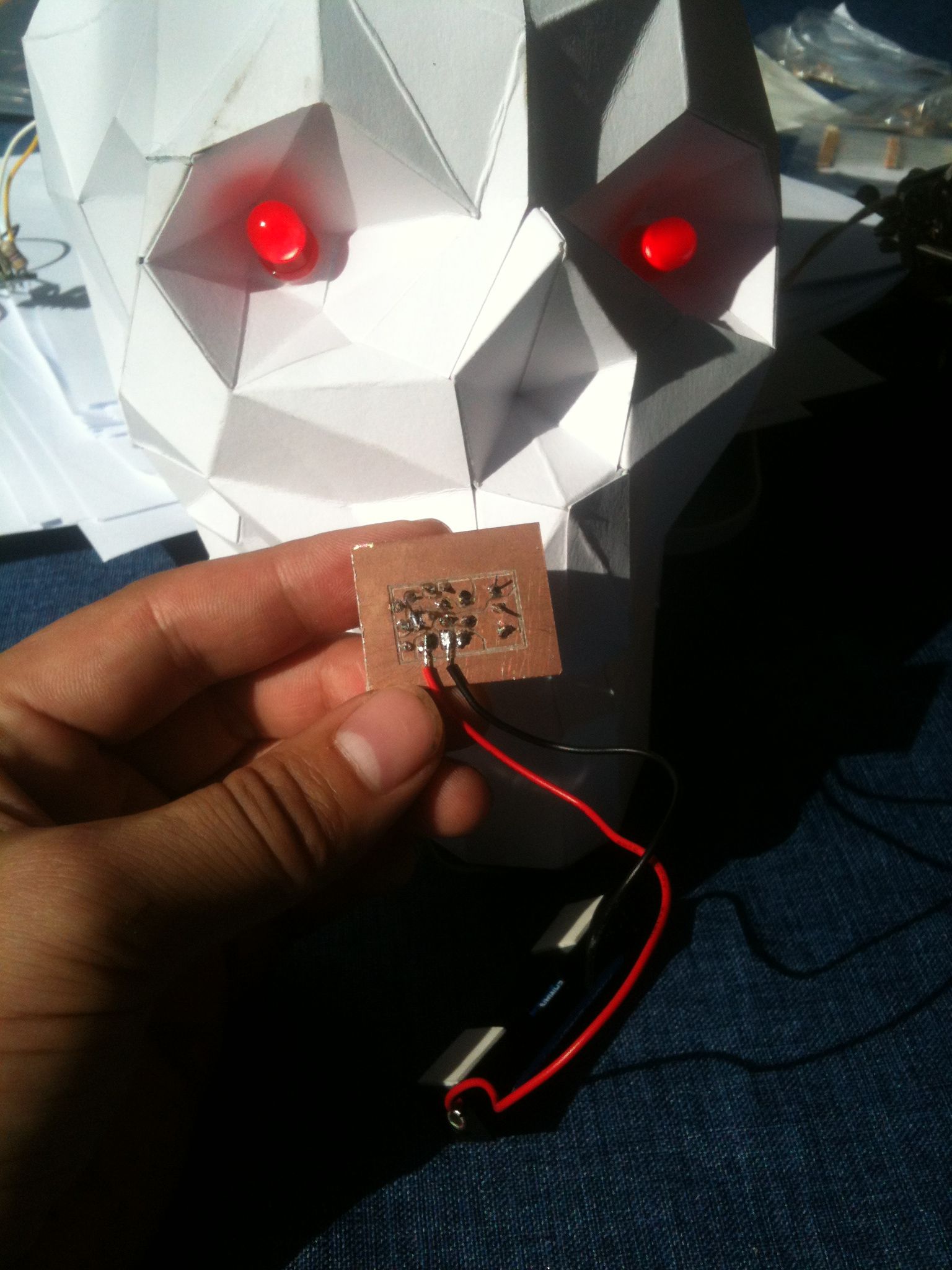 Papercraft Skull With Glowing Eyes : 15 Steps (with Pictures ...