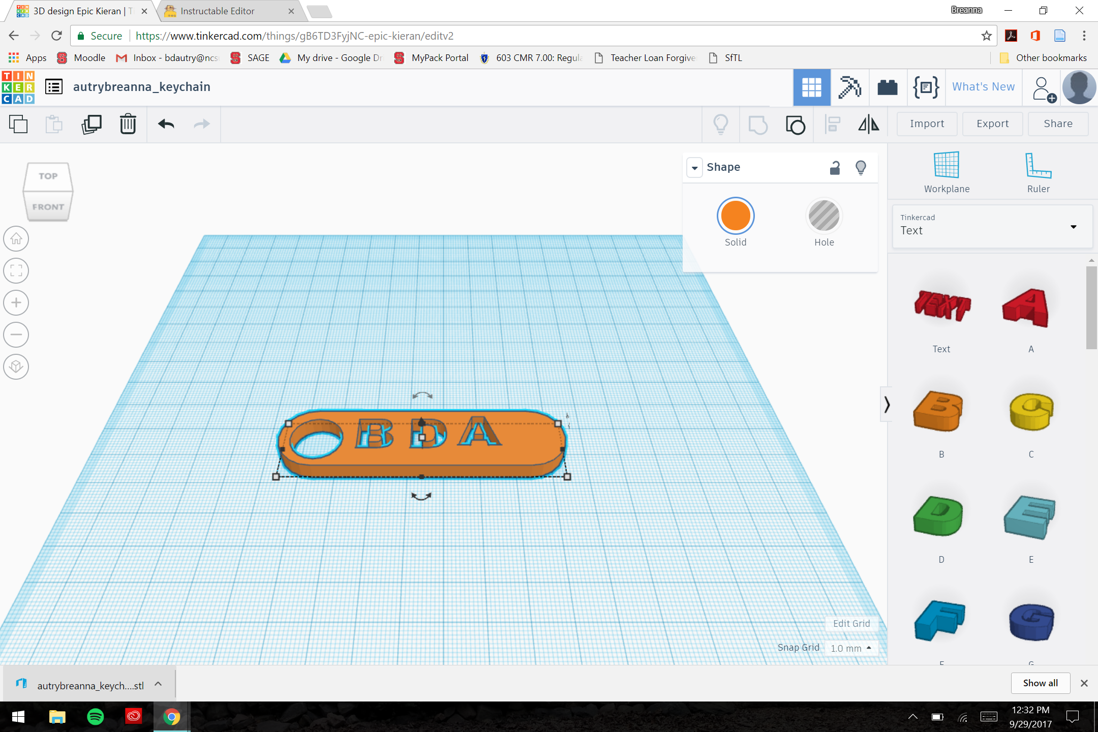 How to Use TinkerCad: Keychain Edition : 7 Steps (with Pictures) - Instructables