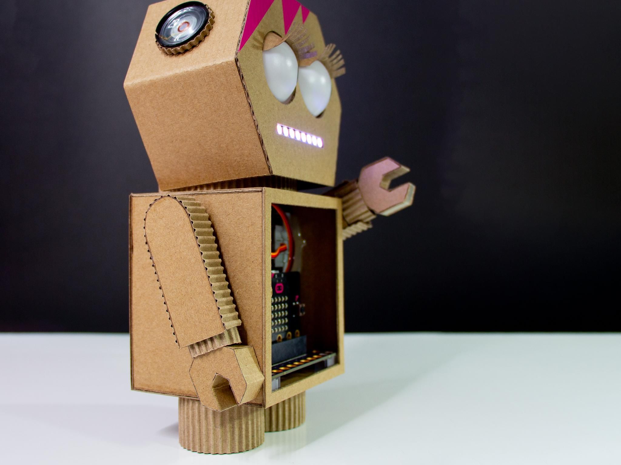 "High-Fivey" the Cardboard Micro:bit Robot : 18 Steps (with Pictures ...
