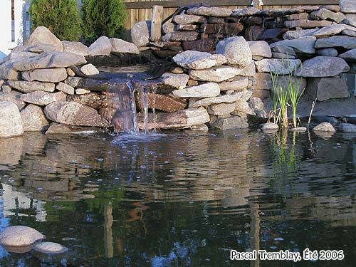 Waterfall for Pond or Water Garden - Building Cascading Pond Waterfalls ...