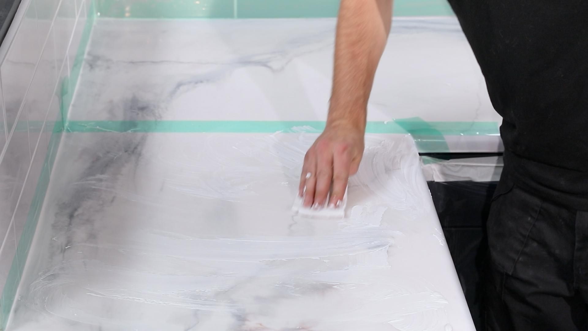 How to Get a Matt or Satin Finish on Epoxy Resin Countertops : 4 Steps ...