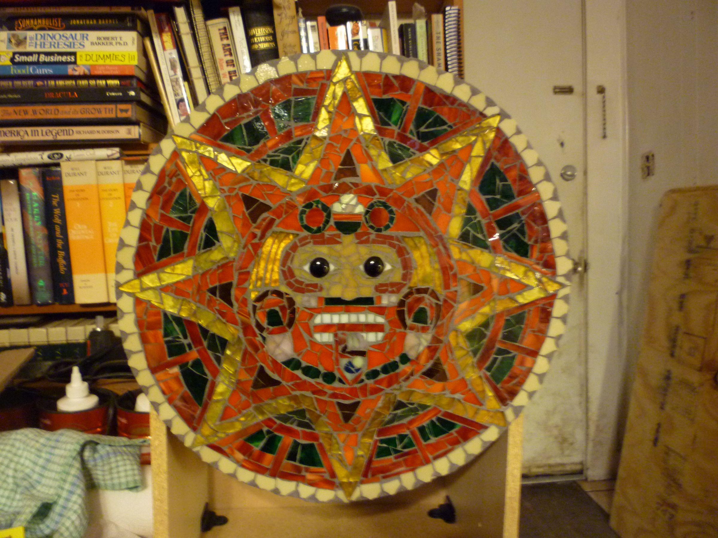 Stained Glass Aztec Calendar Mosaic - Instructables