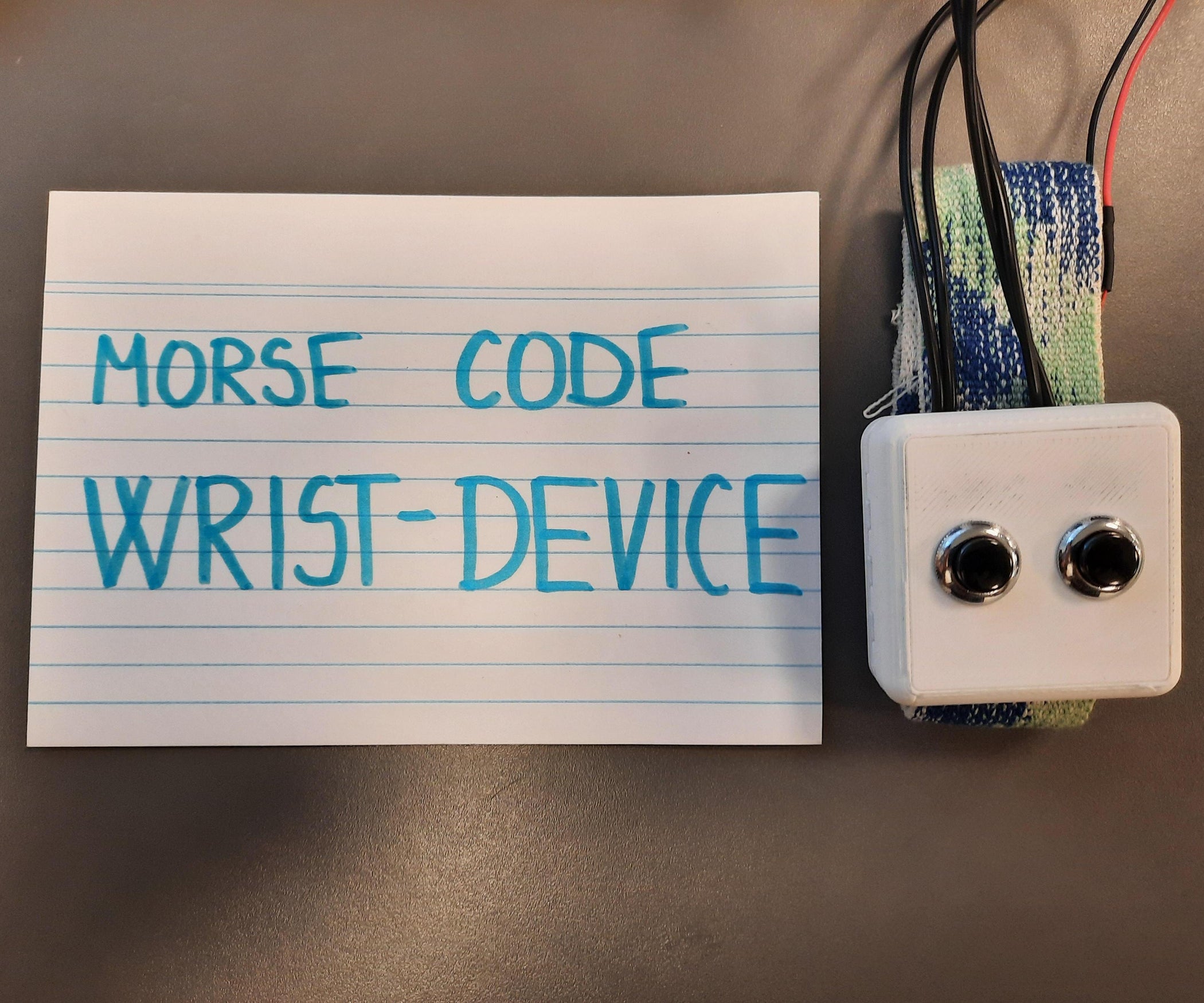 Morse Code Wrist-Device for Texting for Visually Impaired People - Haptic Interfaces Project by ...