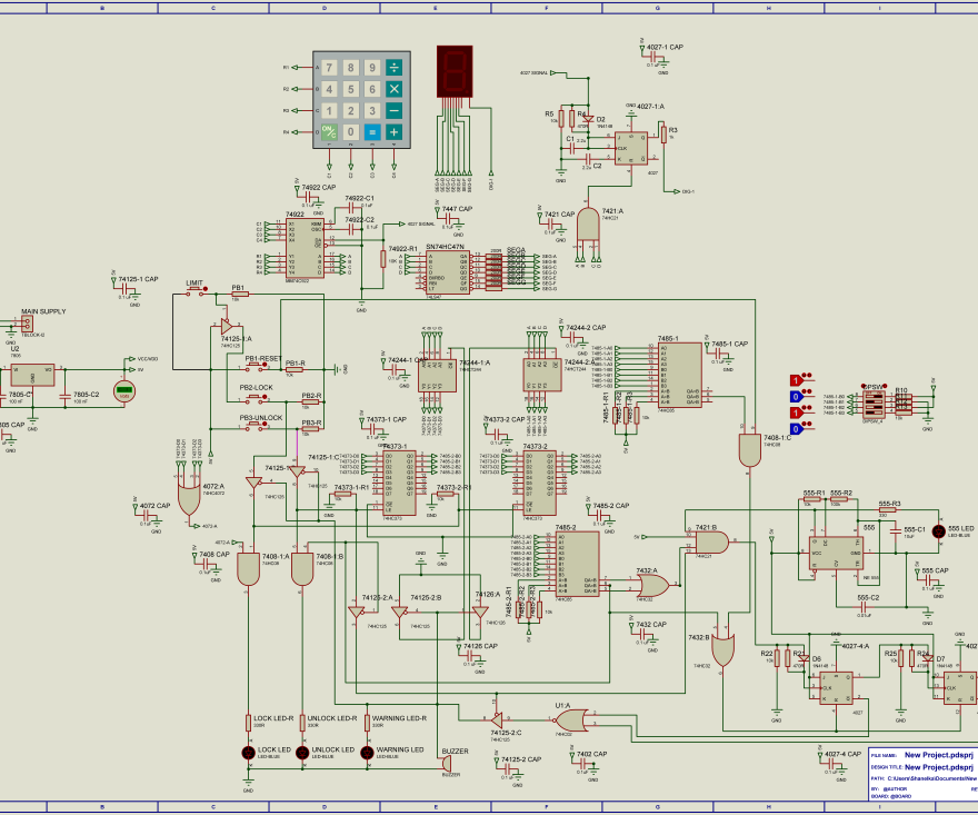 Electronic Code Lock System Using IC : 7 Steps - Instructables