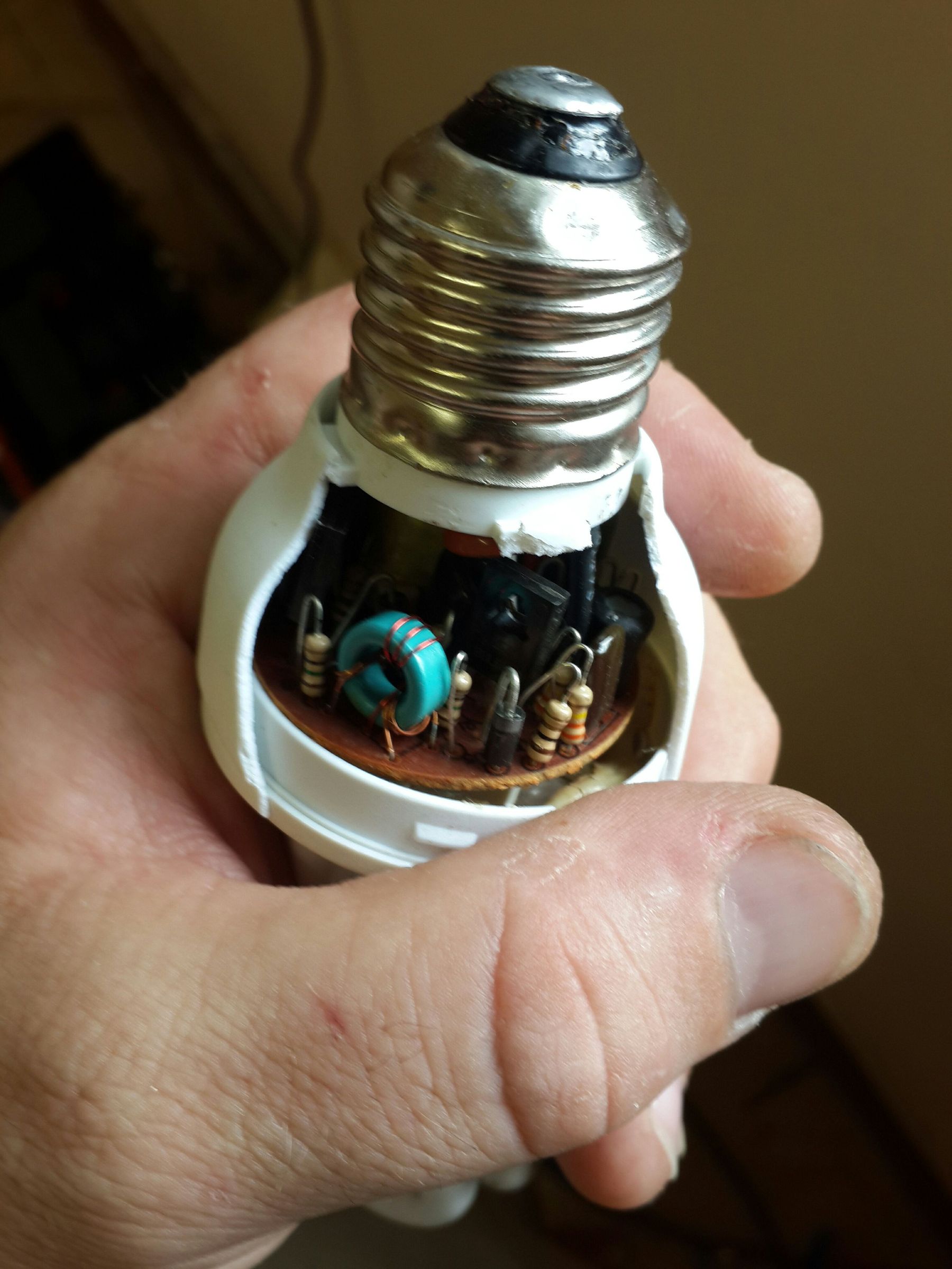 What to Salvage From Energy Saver Light Bulb : 4 Steps (with Pictures ...