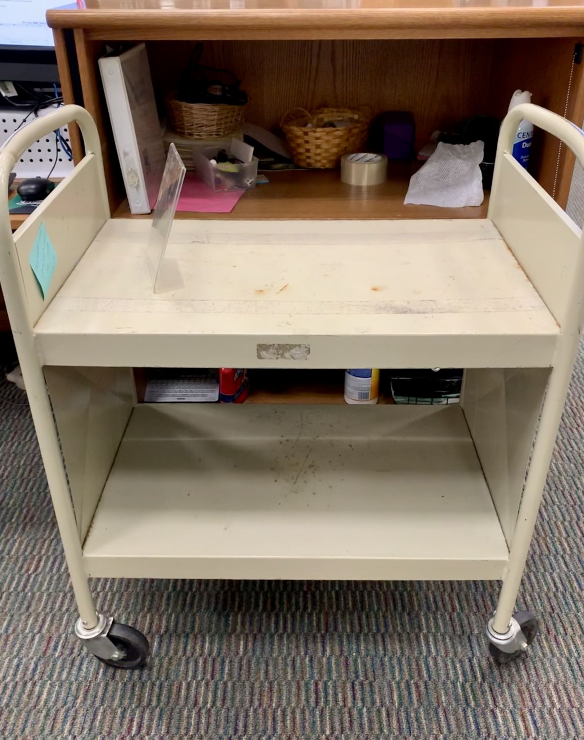 Metal Library Cart