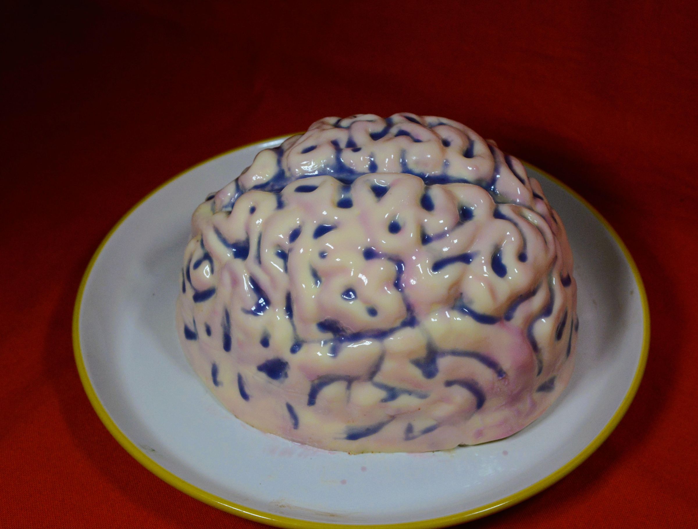 Bloody Brain Dessert- Chocolate Cake With Squishy Milk Jello : 9 Steps ...