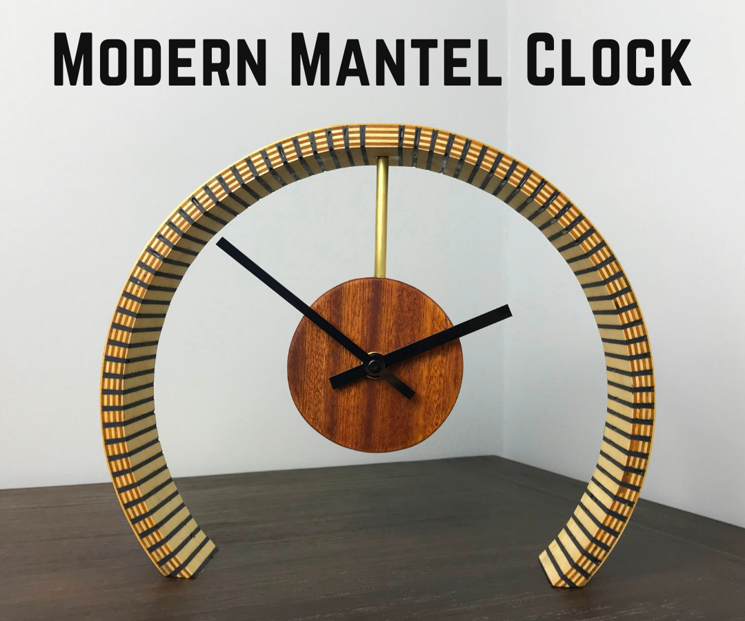 How to Make a Bent Plywood Modern Mantel Clock : 6 Steps (with Pictures ...