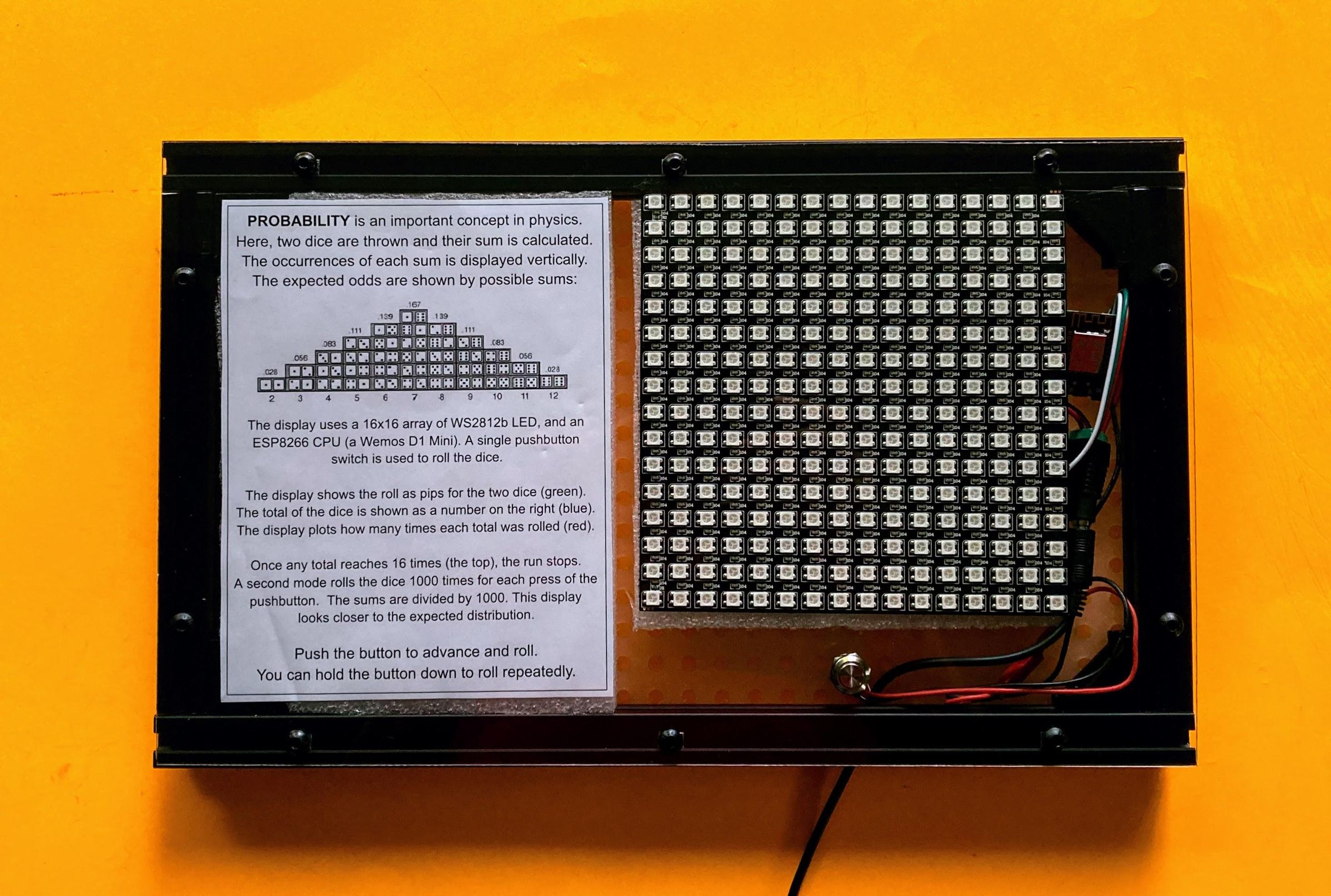 Two Dice Roll Demonstration for Physics and Probability : 4 Steps (with ...