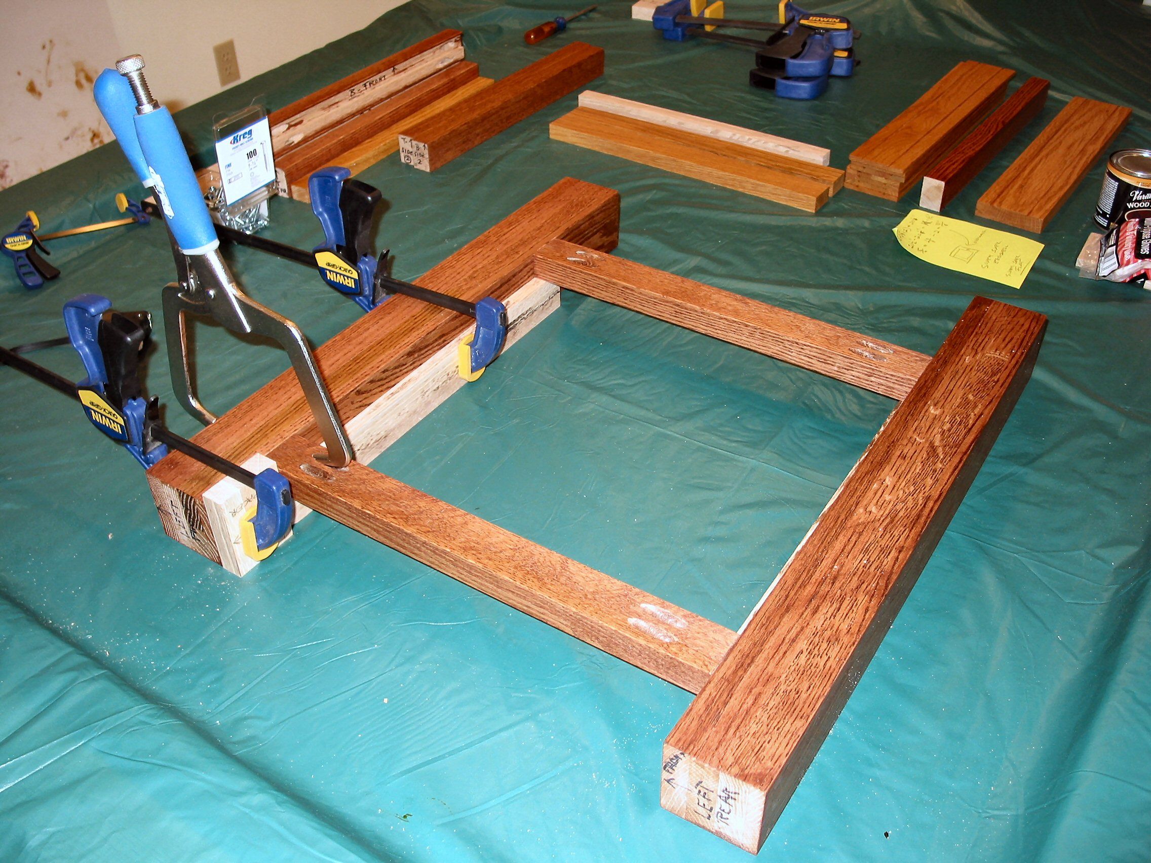 Oak & Glass Display Top End Table : 13 Steps (with Pictures ...