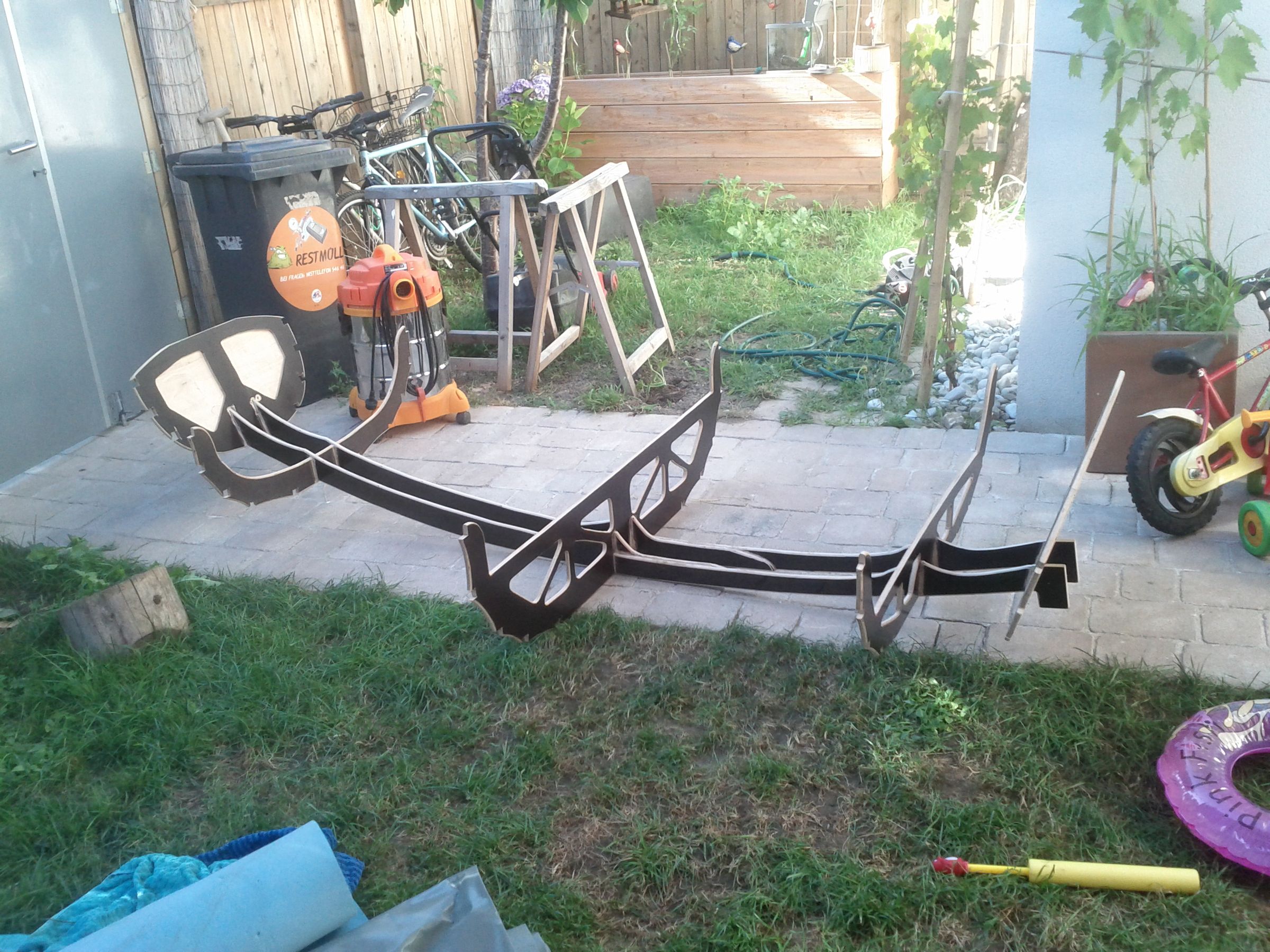 240cm Skin on Frame Sailing Pram With Mirage Drive : 7 Steps (with ...