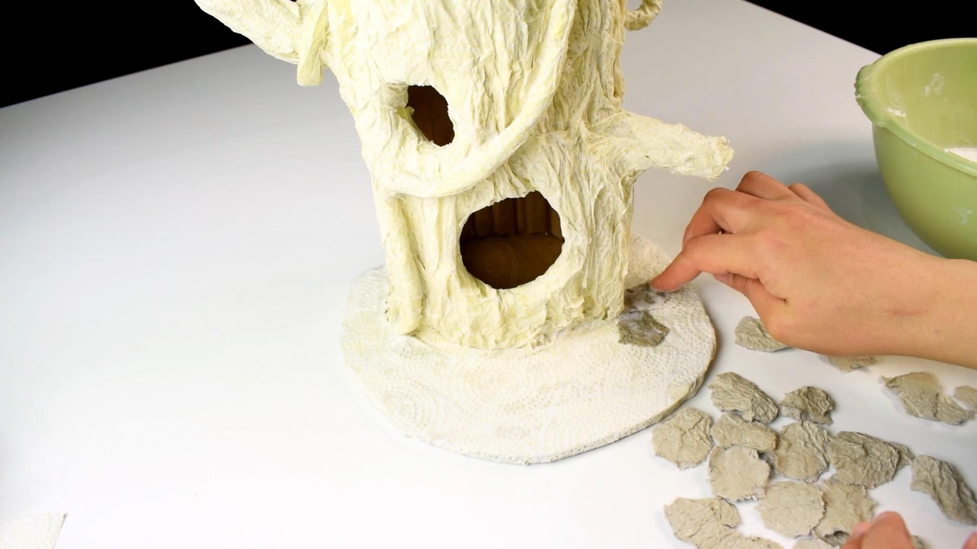 Paper Mache Fairy Garden Tree House : 15 Steps (with Pictures ...