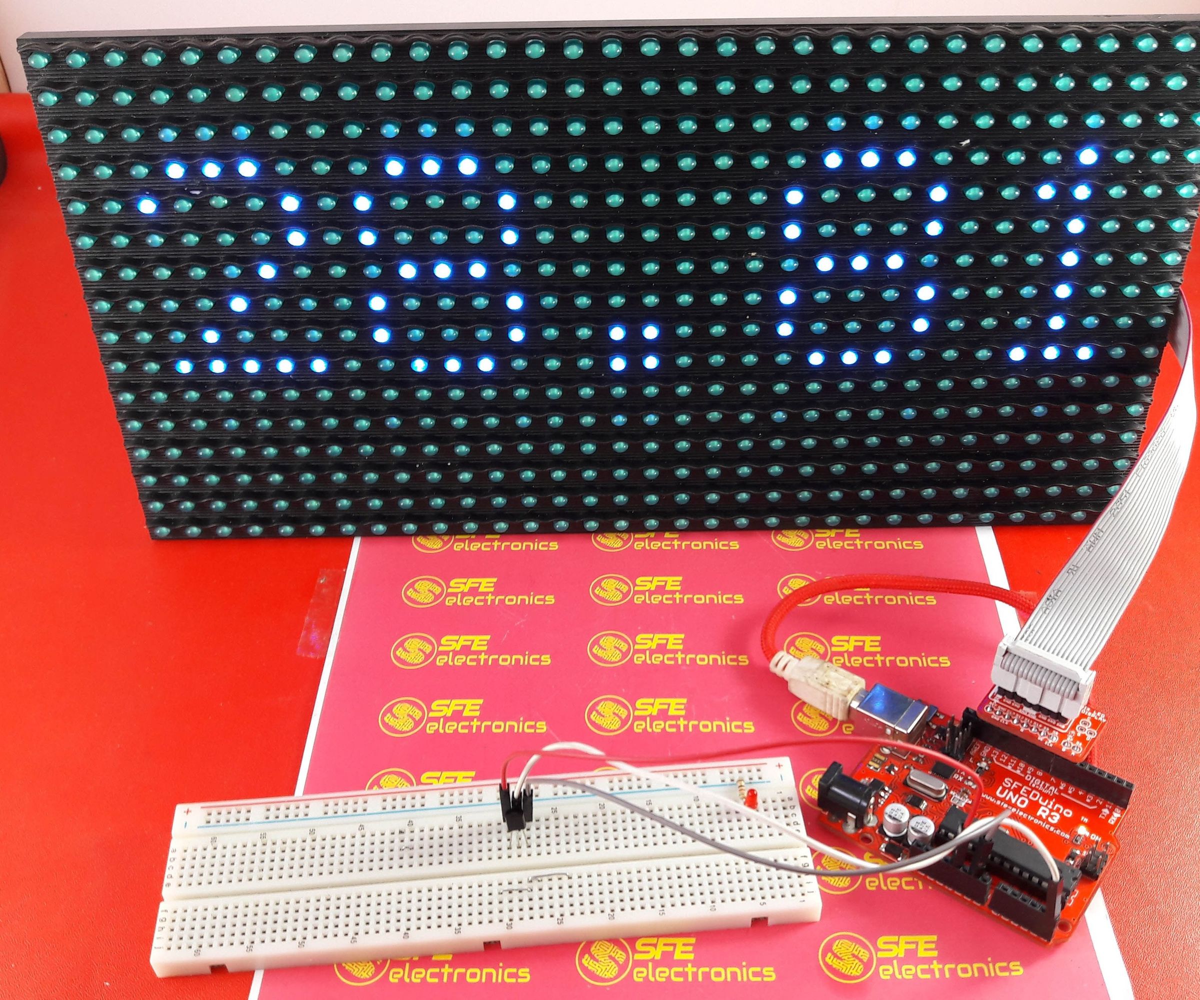 Display Text at P10 LED Display Using Arduino : 5 Steps (with Pictures ...