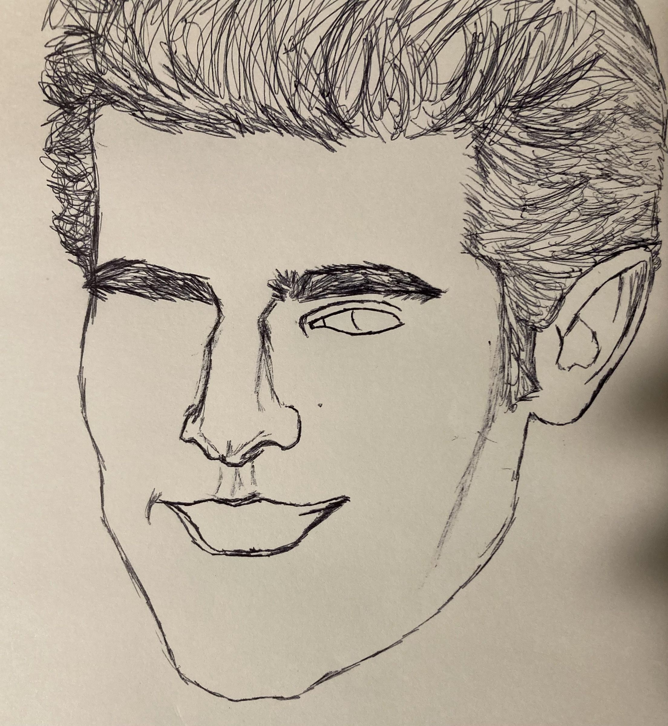 How to Sketch a Free-hand Portrait Using a Reference : 10 Steps ...