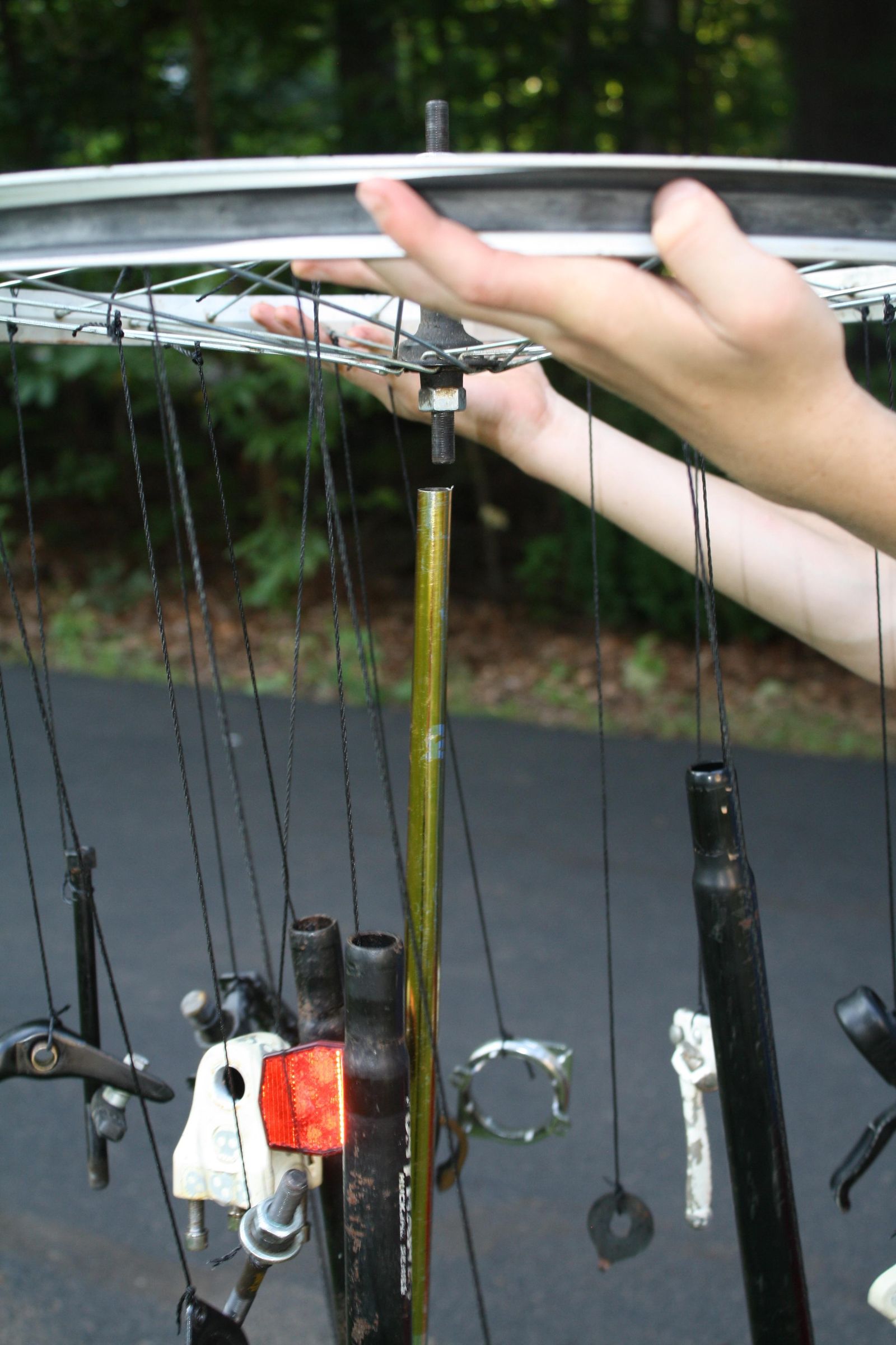 Wind Chimes From Recycled Bicycle Parts : 3 Steps (with Pictures ...