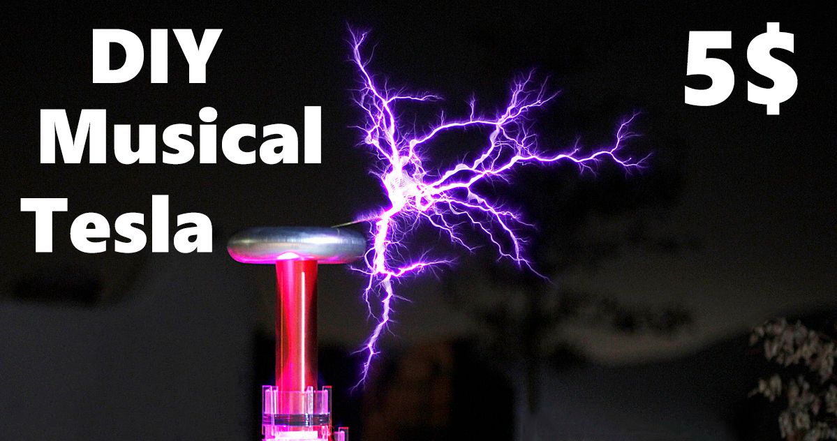 5$ Mini Singing Musical Tesla Coil Music Box ! : 5 Steps - Instructables
