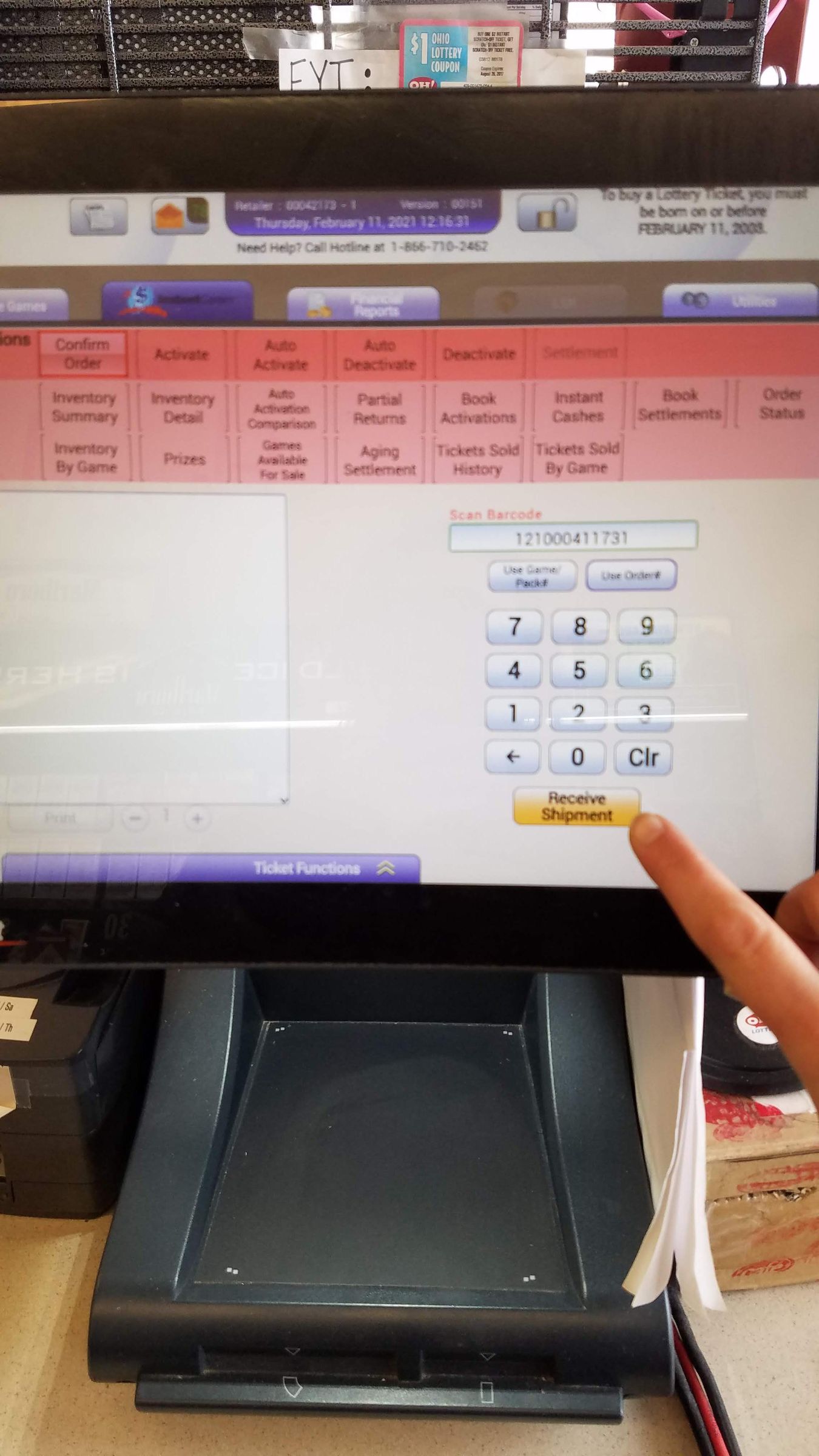 Receiving Lottery Order With Handheld : 7 Steps - Instructables