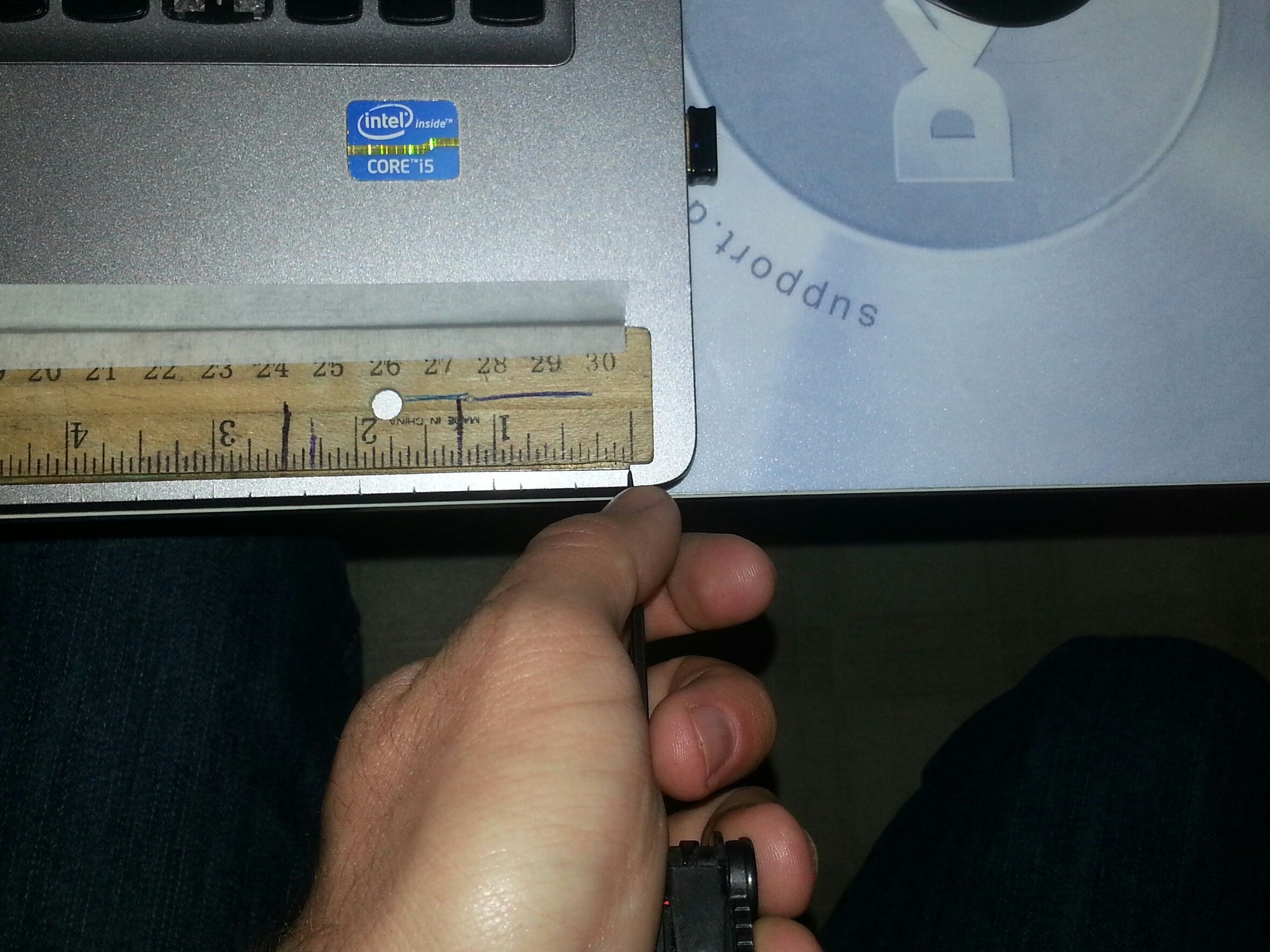 Mark a Ruler Onto Your Laptop Body for Easy Use - Instructables