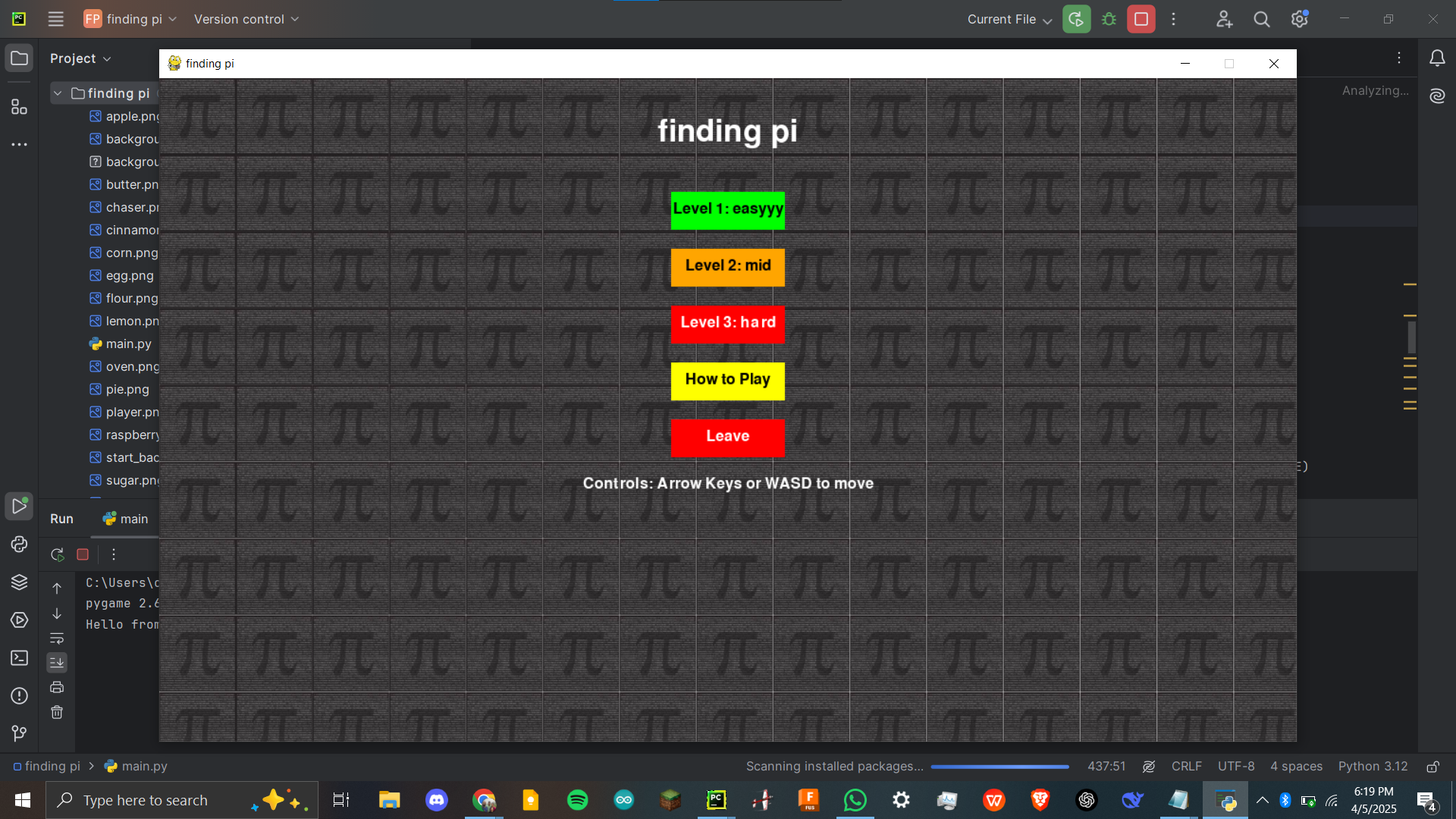 Finding Pi - the Py Game That Teaches You the Digits of Pi and How to Make Make Pie by Playing ...