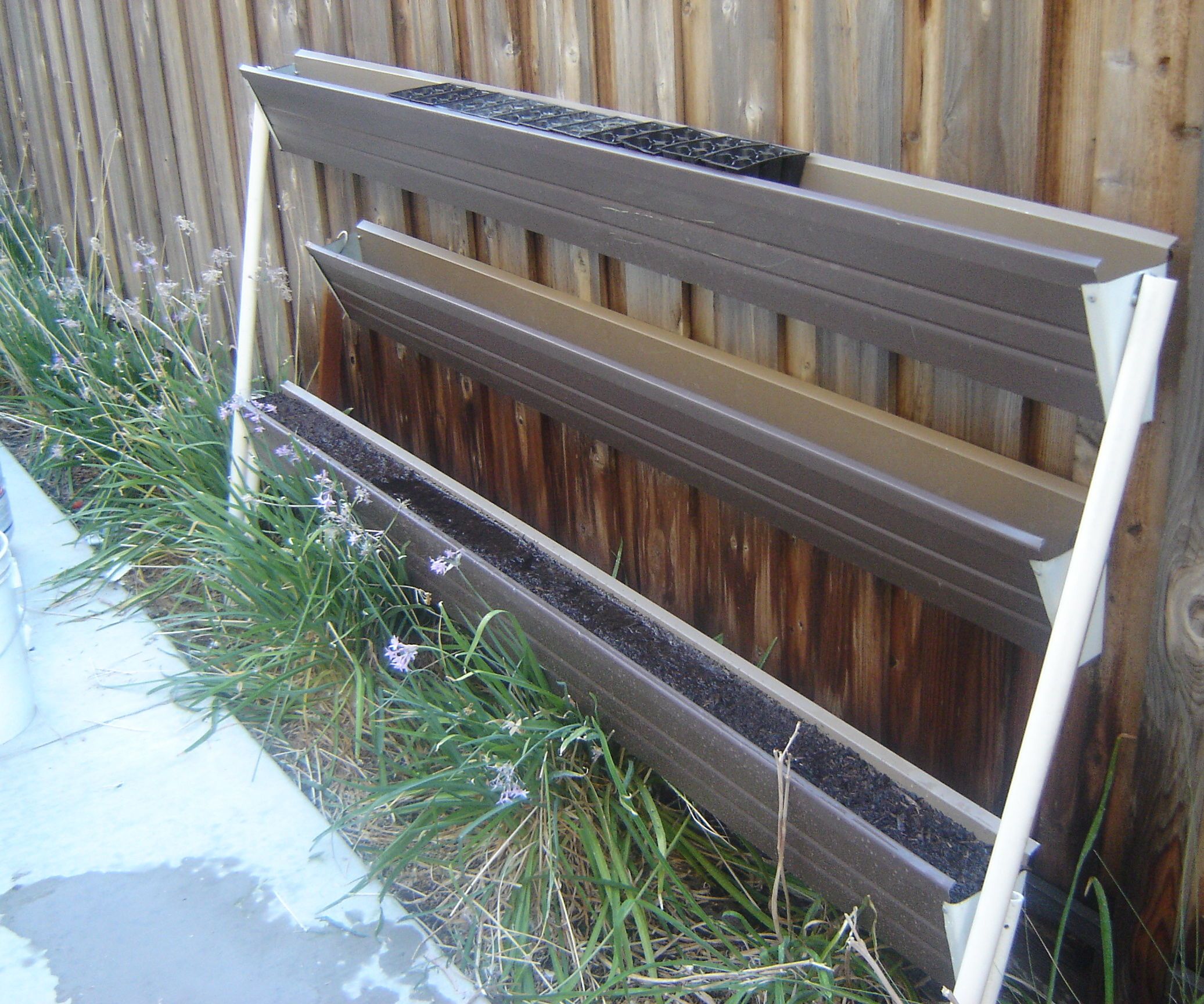 Rain Gutter Garden Planter Troughs : 6 Steps (with Pictures ...