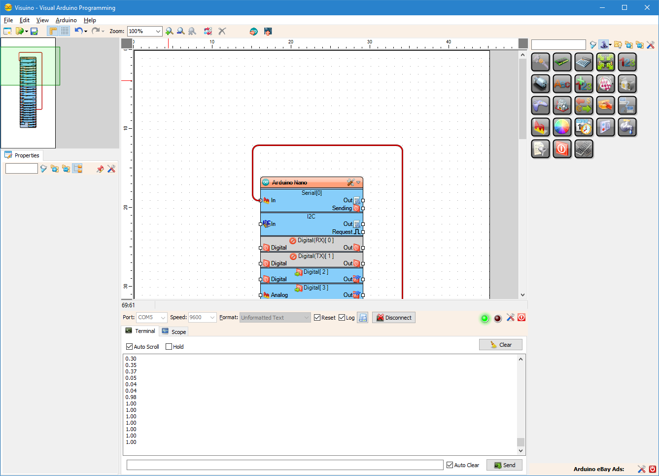 Arduino Nano: Flame Sensor With Visuino : 14 Steps (with Pictures ...