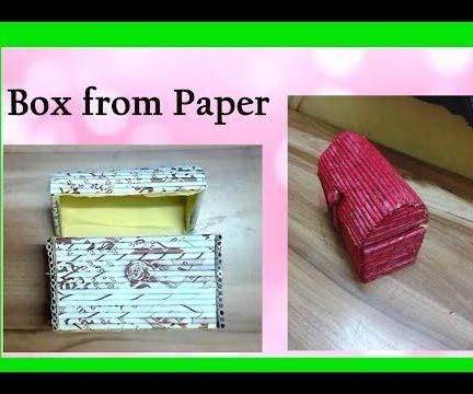 Jewellery/Storage Box From Paper : 11 Steps - Instructables