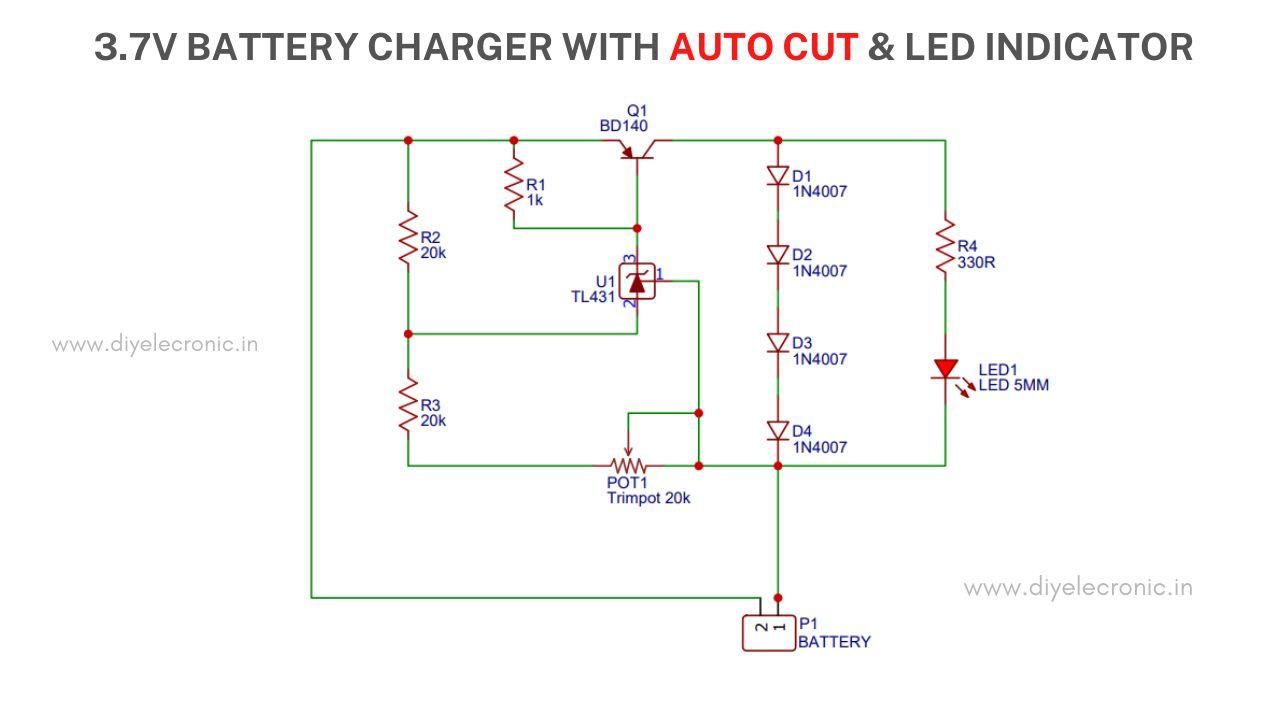 3.7V Lithium Ion Battery Charger Circuit : 4 Steps - Instructables
