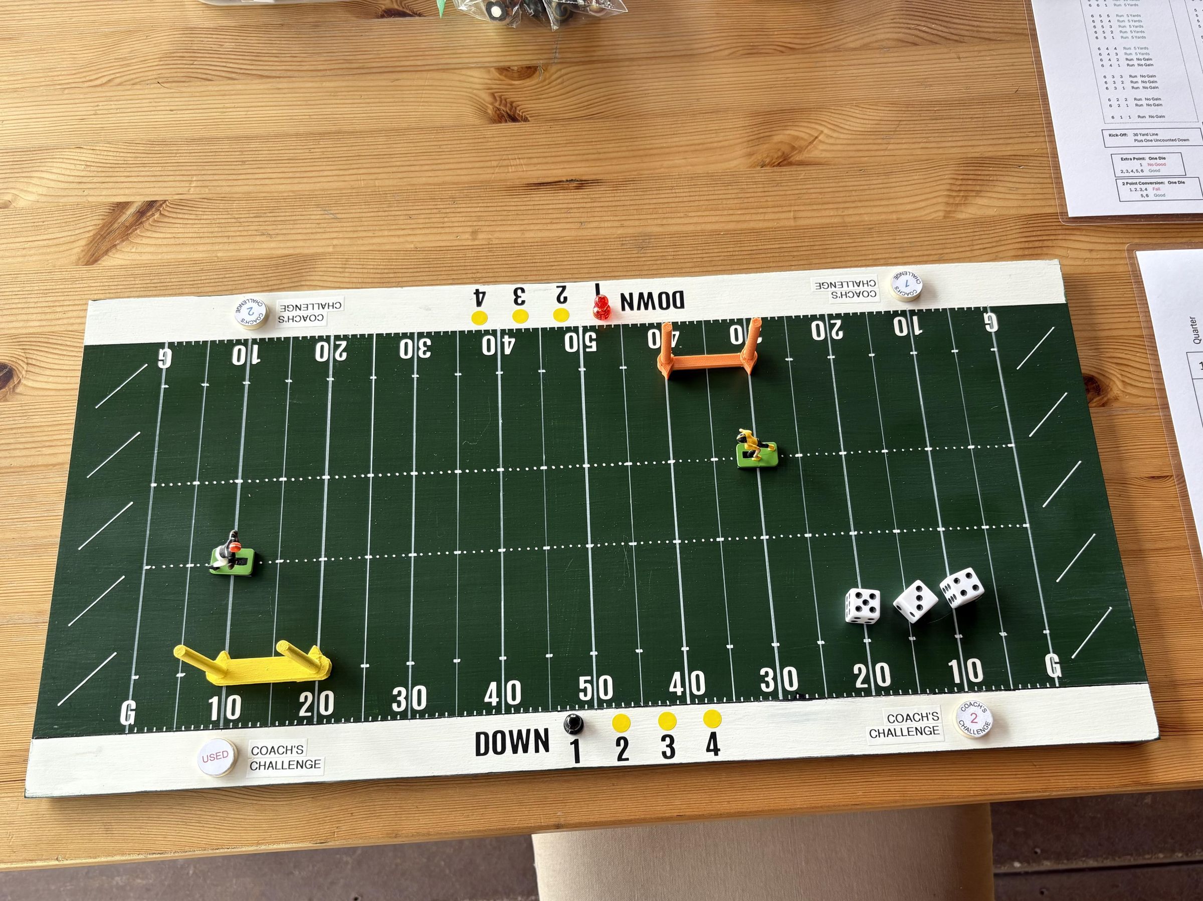 Dice Football Game : 7 Steps (with Pictures) - Instructables