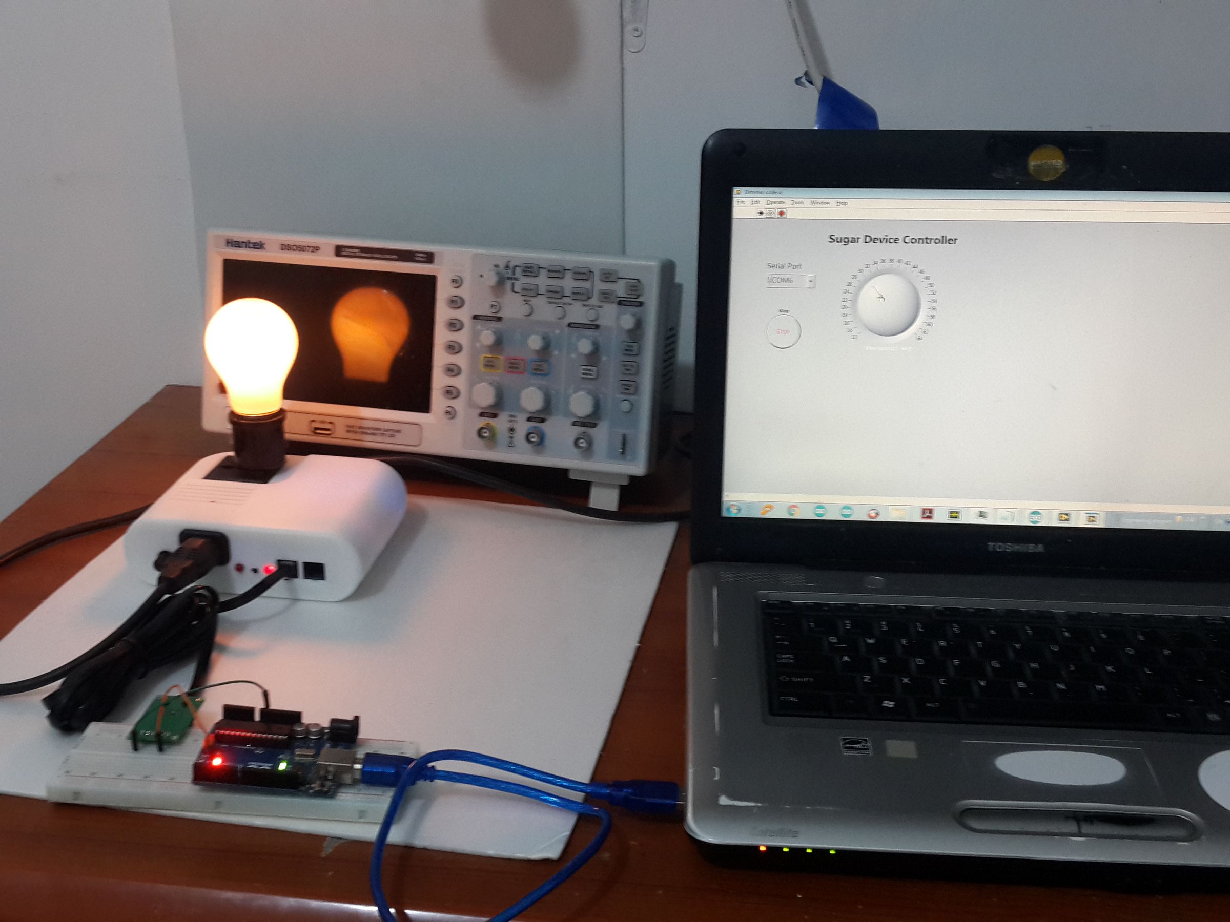 Labview Meet Arduino ! Control AC Dimmer Lamp : 6 Steps (with Pictures ...