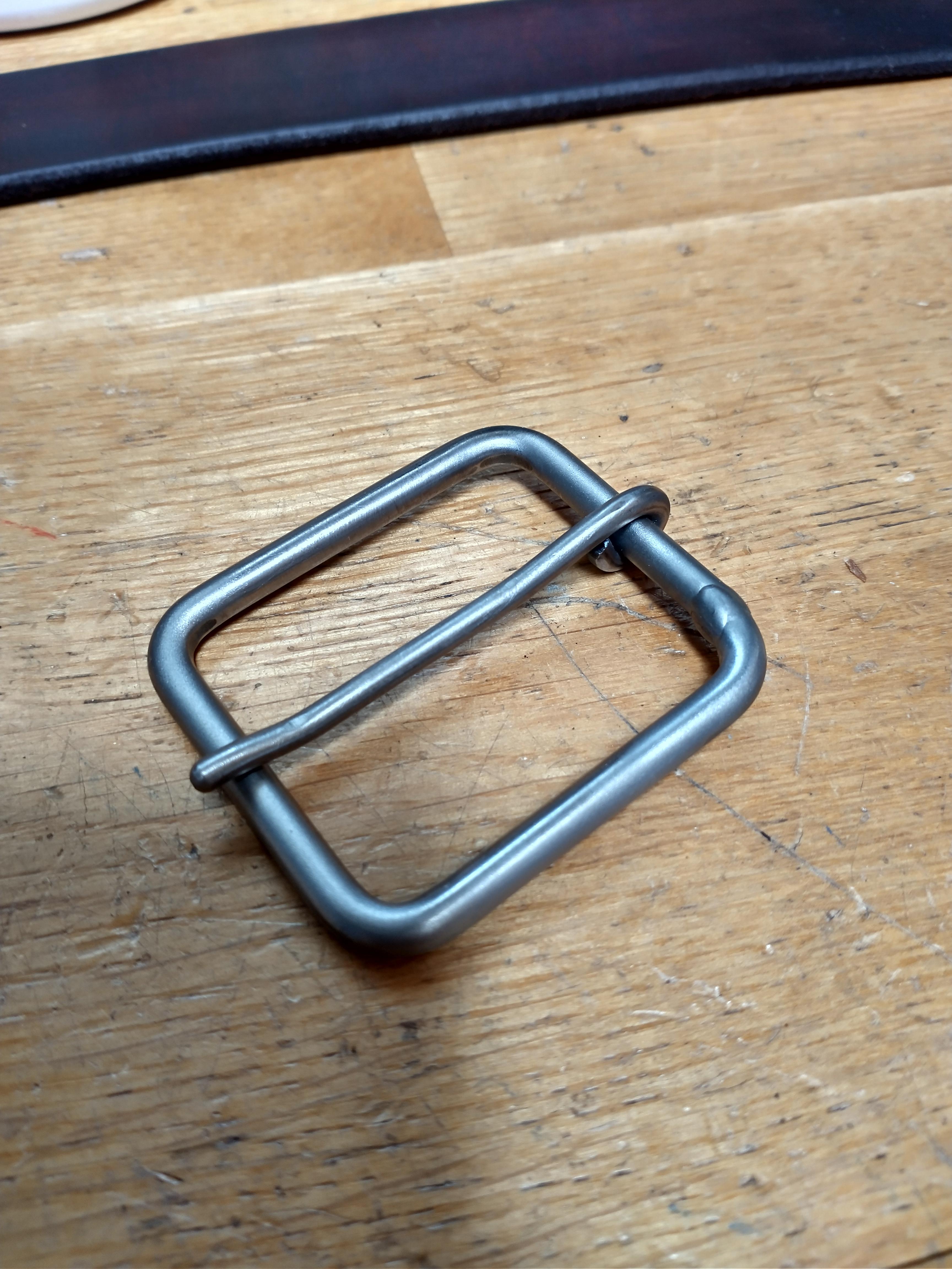 Leather Belt With Diy Titanium Buckle : 6 Steps (with Pictures ...