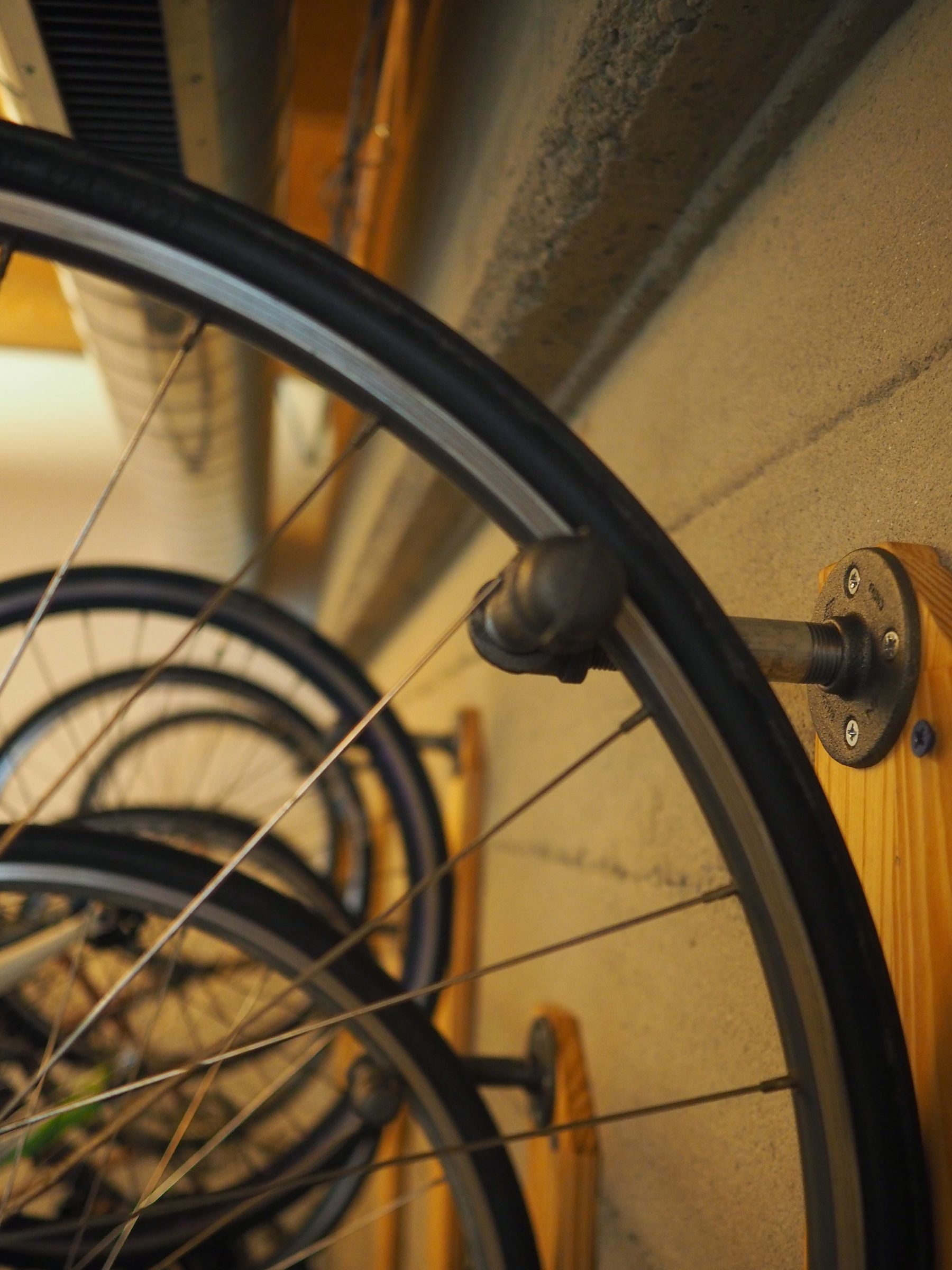 Reclaimed Wood and Pipe Bike Hangers : 5 Steps (with Pictures ...