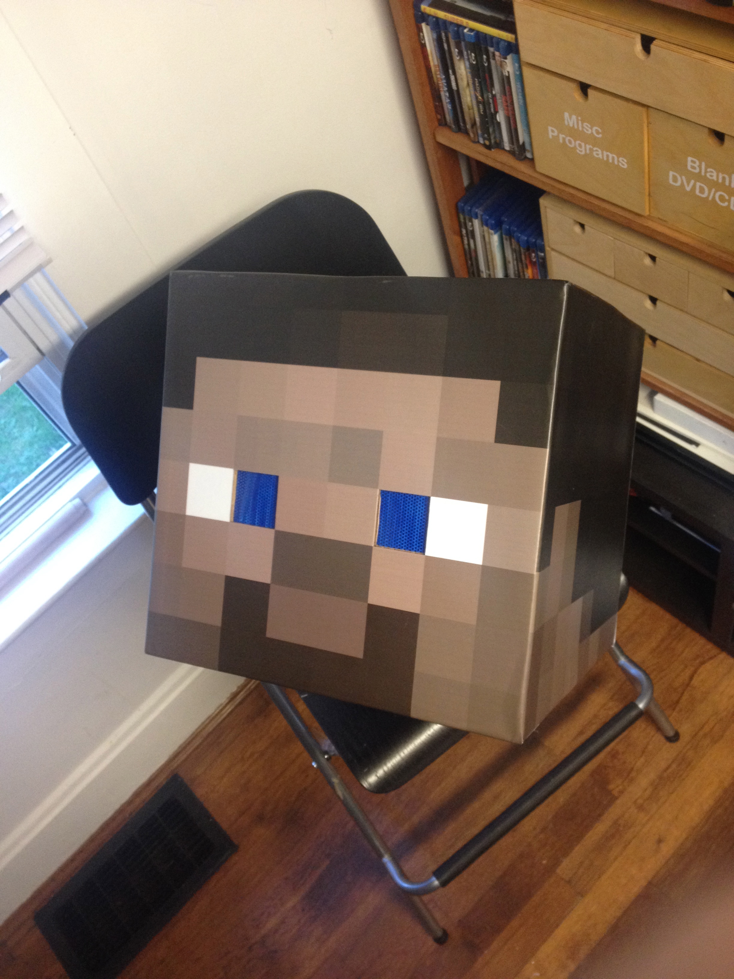 Minecraft Papercraft Steve Head Costume