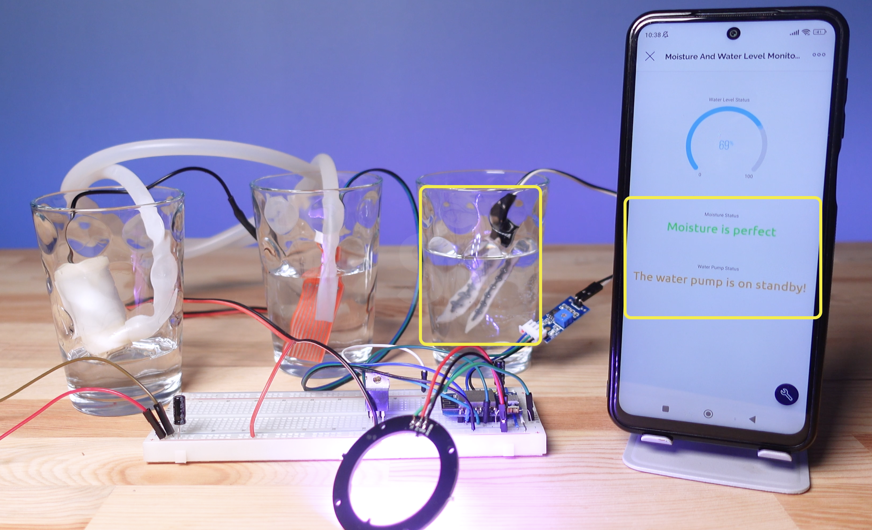 Build a Self Watering System (Soil Moisture Sensor - Water Pump - Water ...
