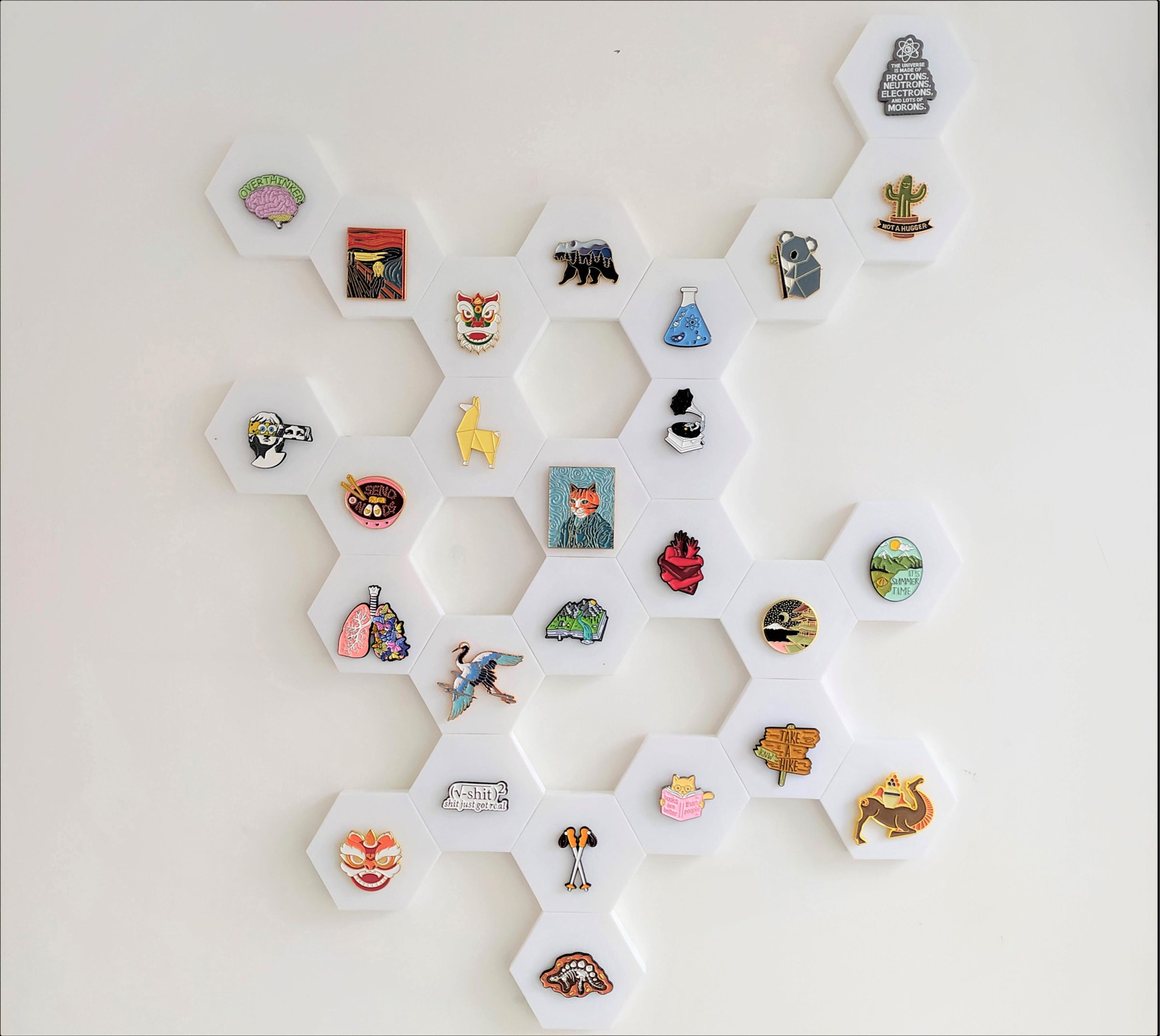 Modular 3D Printed Enamel Pin Collection Display : 8 Steps (with ...