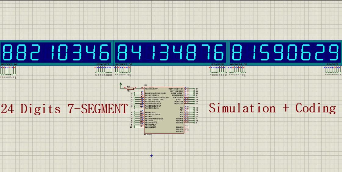24 Digit 7-Segment Simulation+Coding : 3 Steps - Instructables
