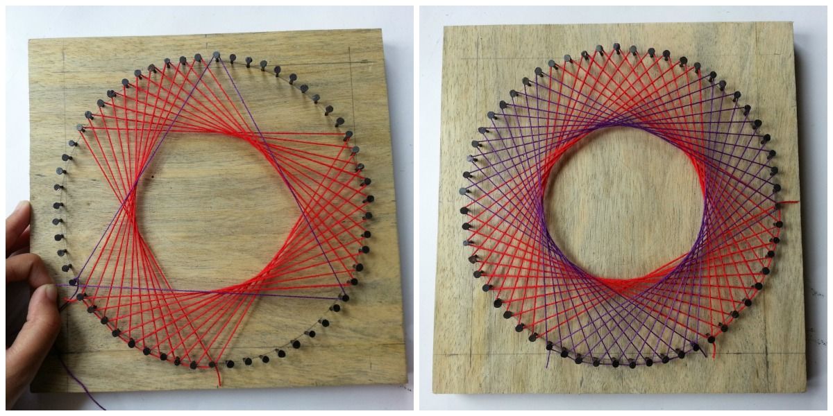 DIY Rainbow Spirograph String Art : 5 Steps (with Pictures) - Instructables