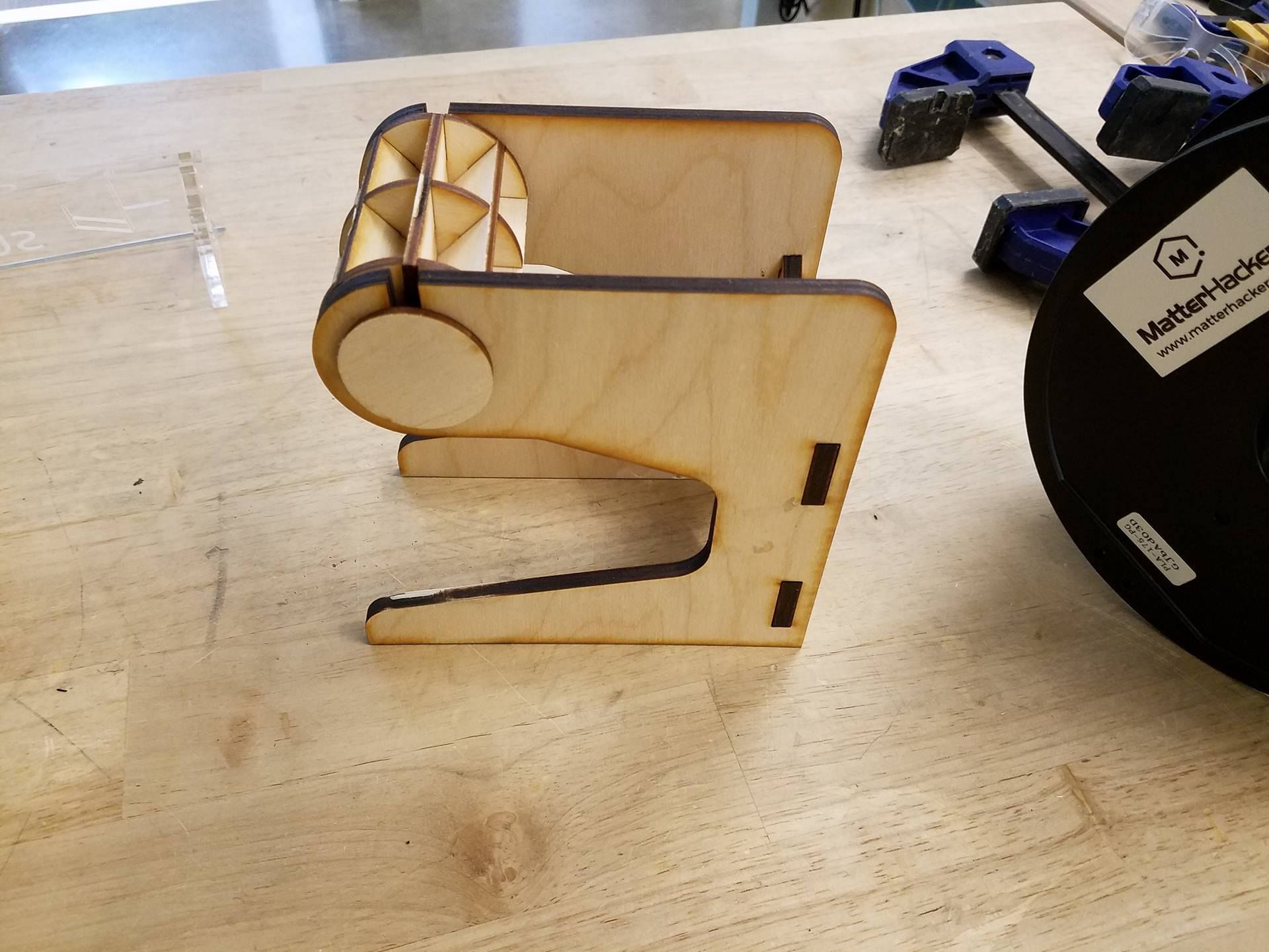 Laser Cut 3D Printer Spool Holder : 6 Steps (with Pictures) - Instructables