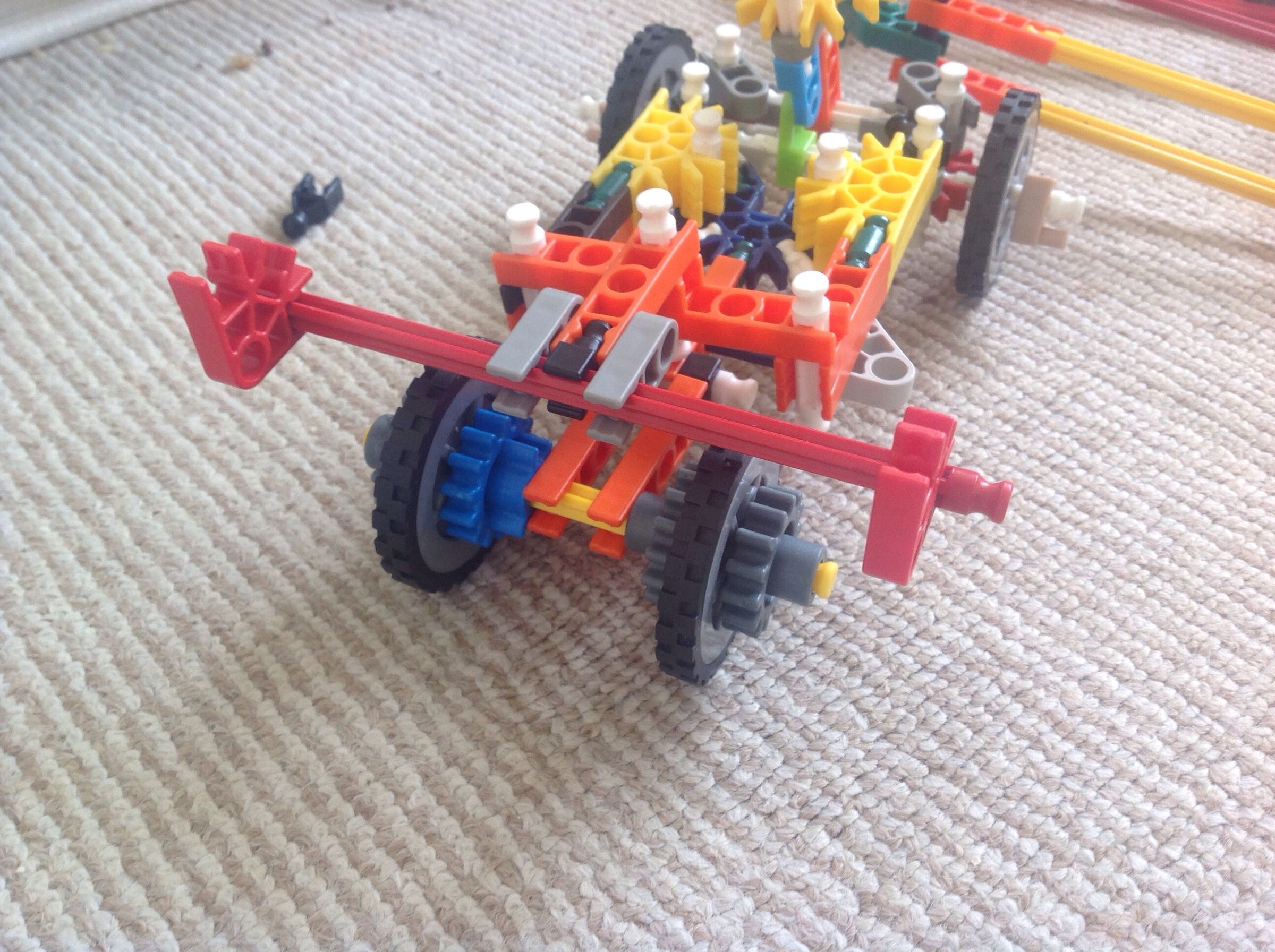 Knex Car That Steers (instructions) : 7 Steps - Instructables