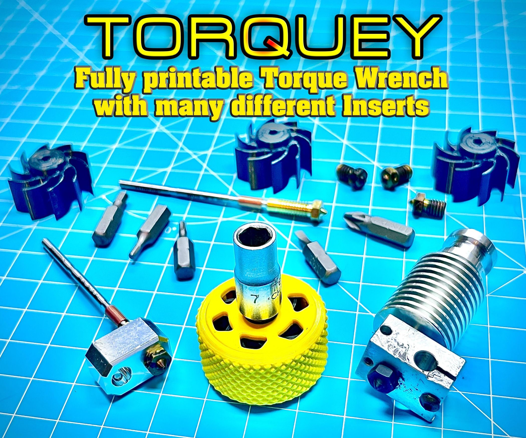 TORQUEY - Set of Torque Wrench Screwdriver - 3D Printable (0.1nm - 2 ...