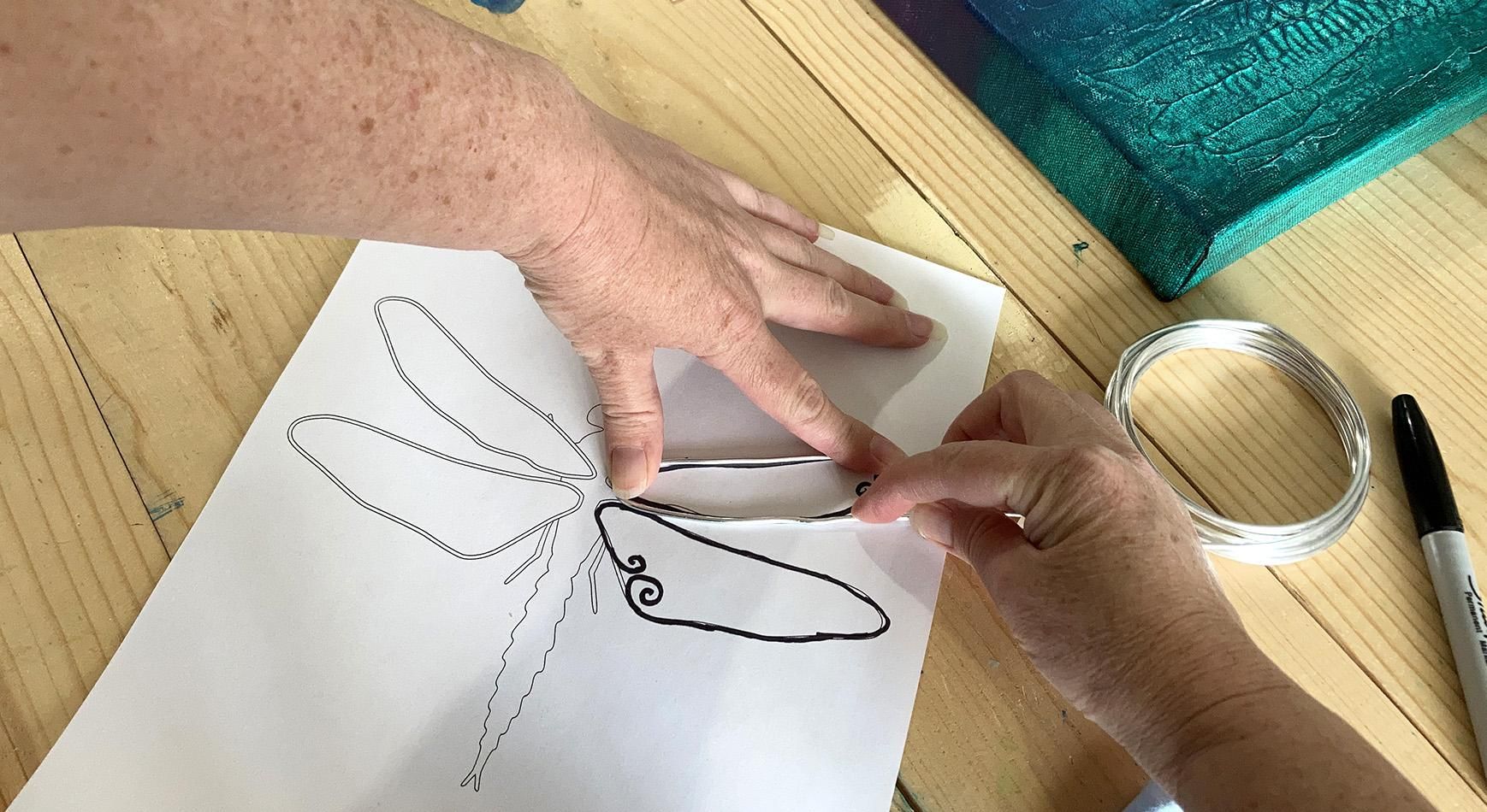 Dragonfly and Flowers Mixed Media on Canvas : 11 Steps (with Pictures ...