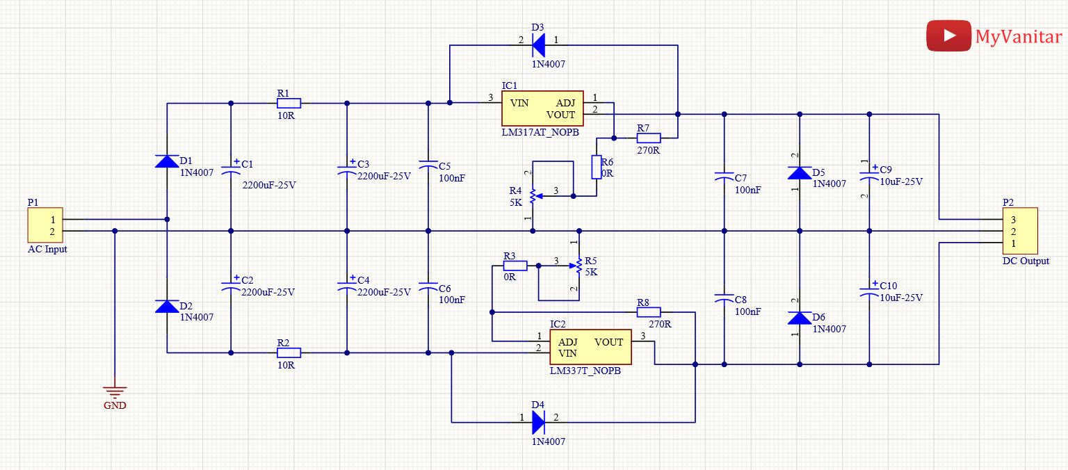 Adjustable Double Output Linear Power Supply : 10 Steps (with Pictures ...